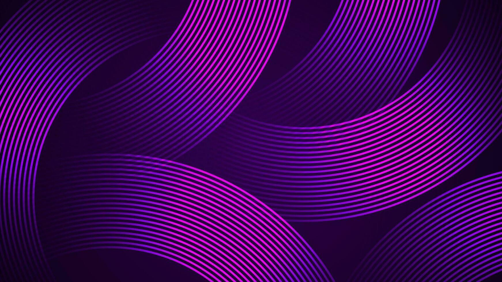 Dark violet simple abstract background with lines in a curved style geometric style as the main ...