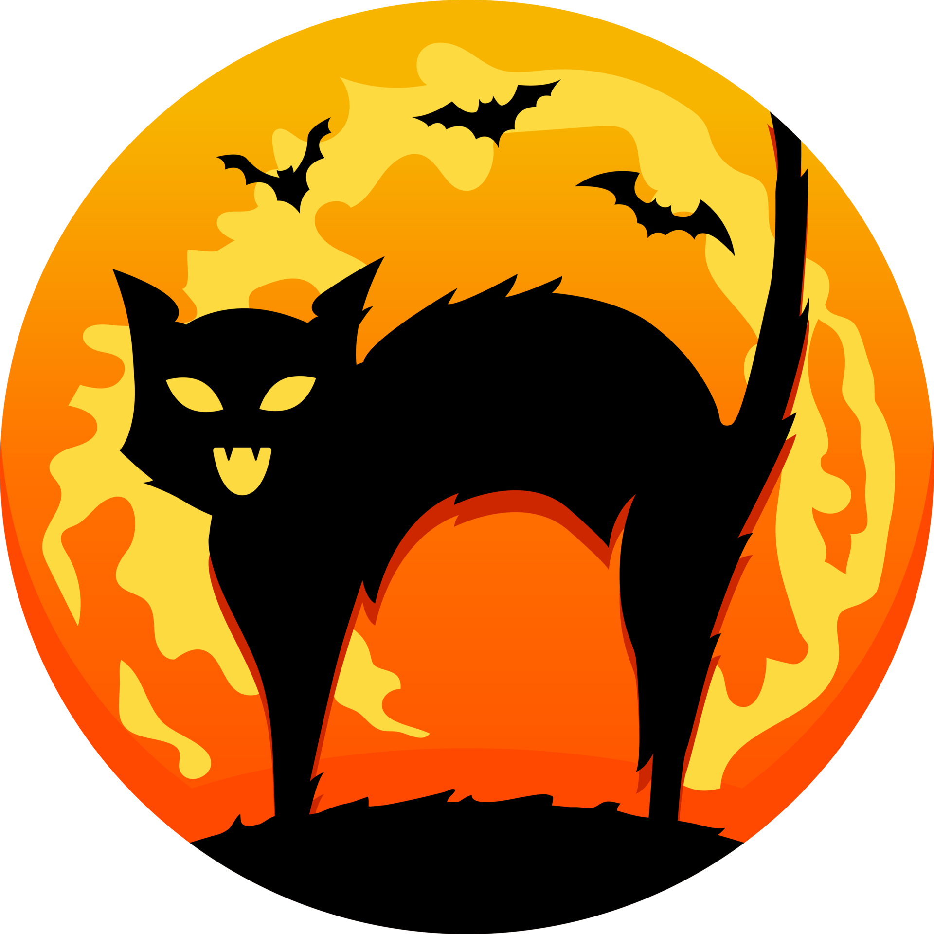 Halloween growl black cat moon graveyard 27984345 PNG Halloween growl black cat moon graveyard 27984345 PNG