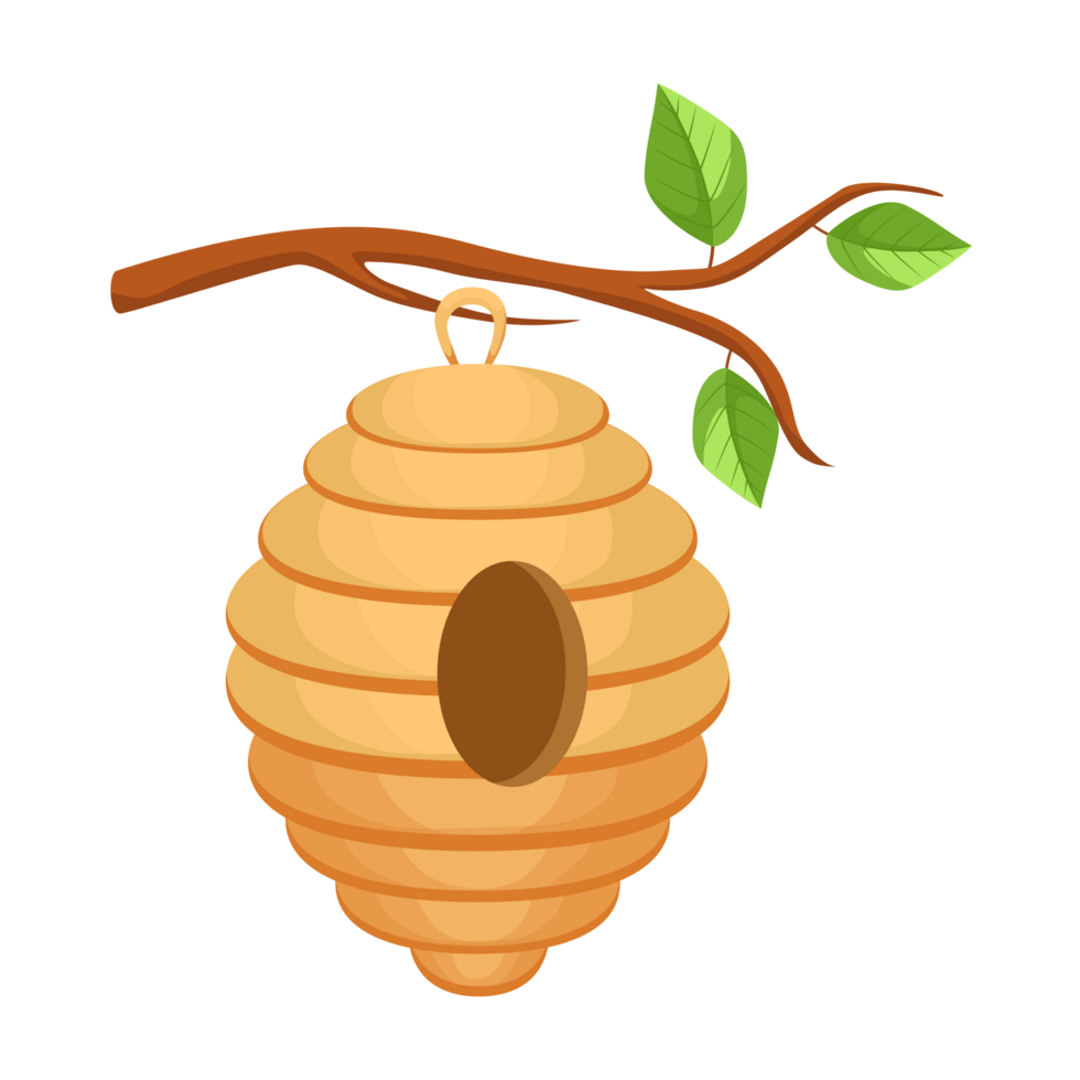 Yellow honey hive Generative Ai 27990552 PNG