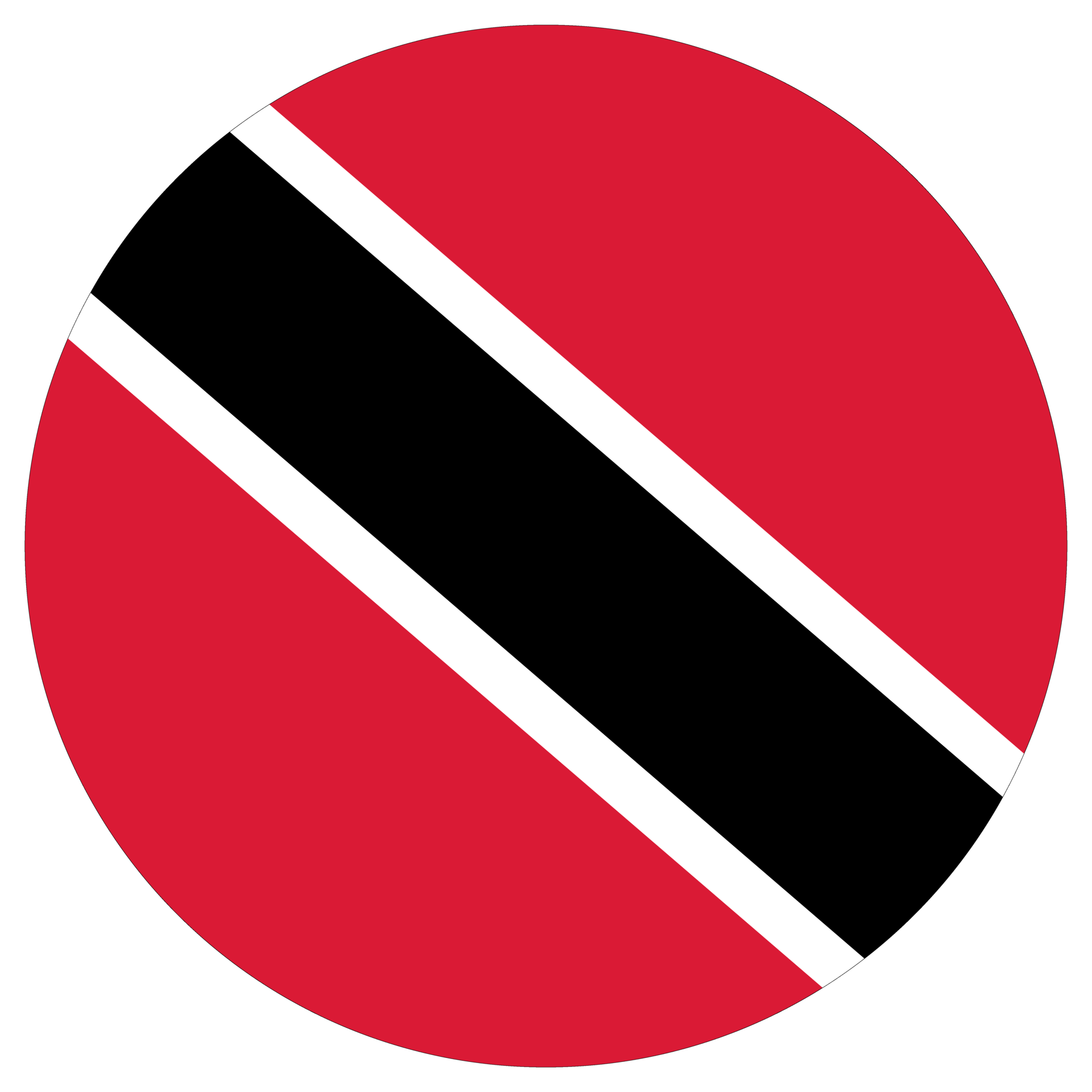 Trinidad and Tobago flag in circle. Flag of Trinidad and Tobago rounded ... Trinidad and Tobago flag in circle. Flag of Trinidad and Tobago rounded ...