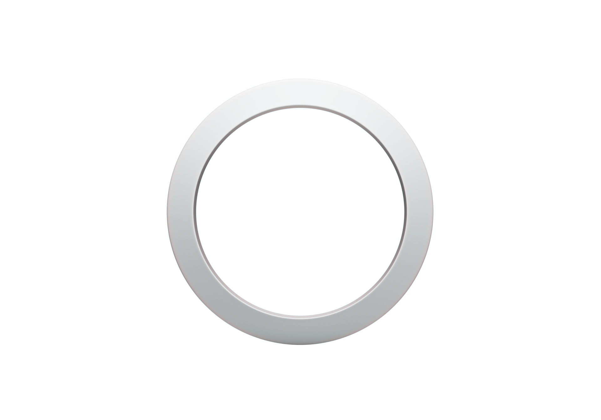 White ring Abstract white geometric shapes 3d illustration 27992628 PNG