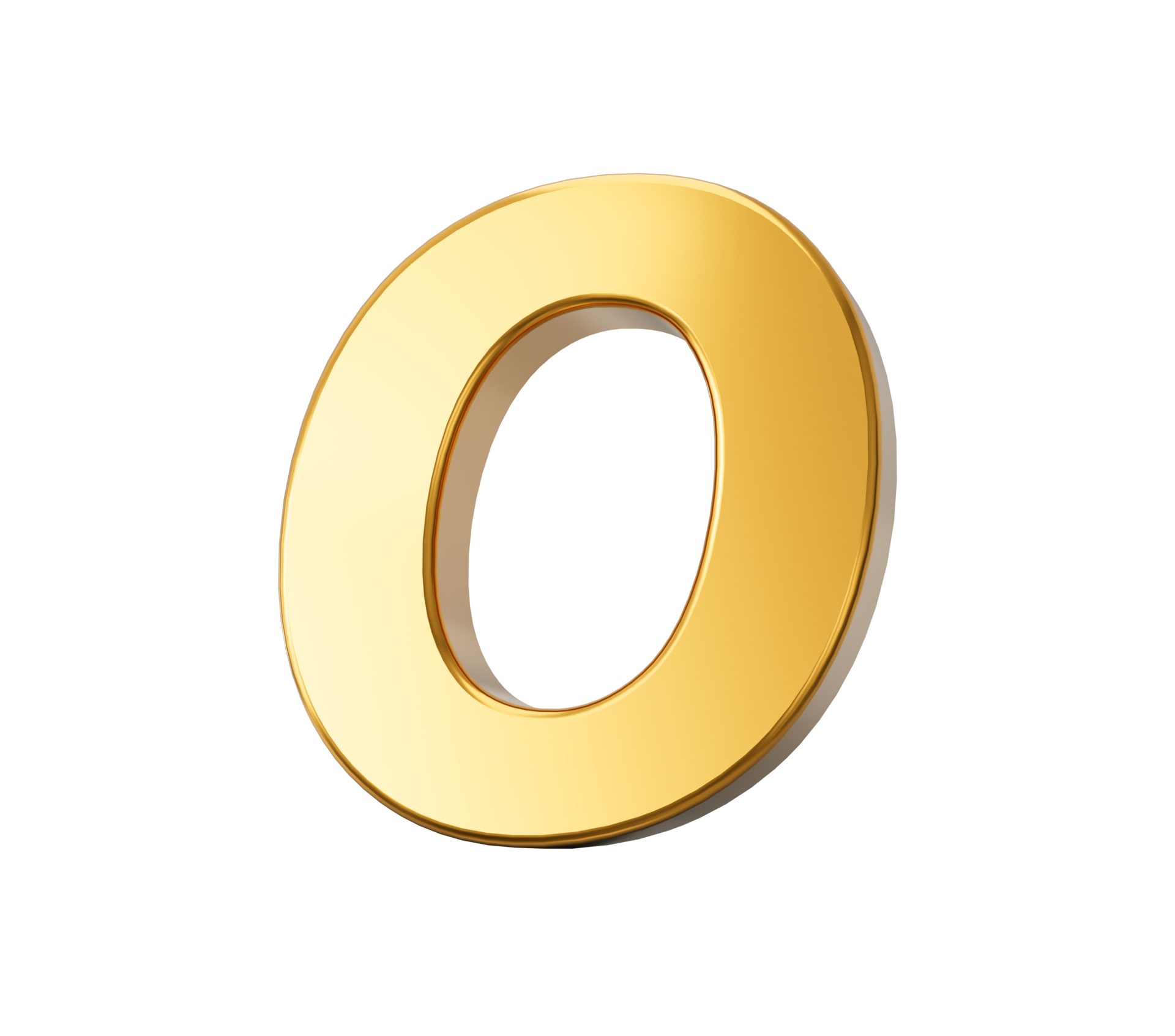 Golden alphabet O 3D Golden Letters numbers 3d Illustration 27992685 PNG