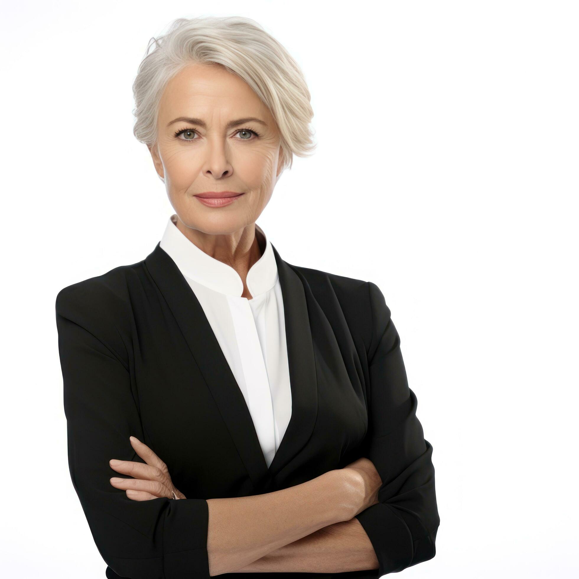 Old business woman isolated 28001471 Stock Photo at Vecteezy