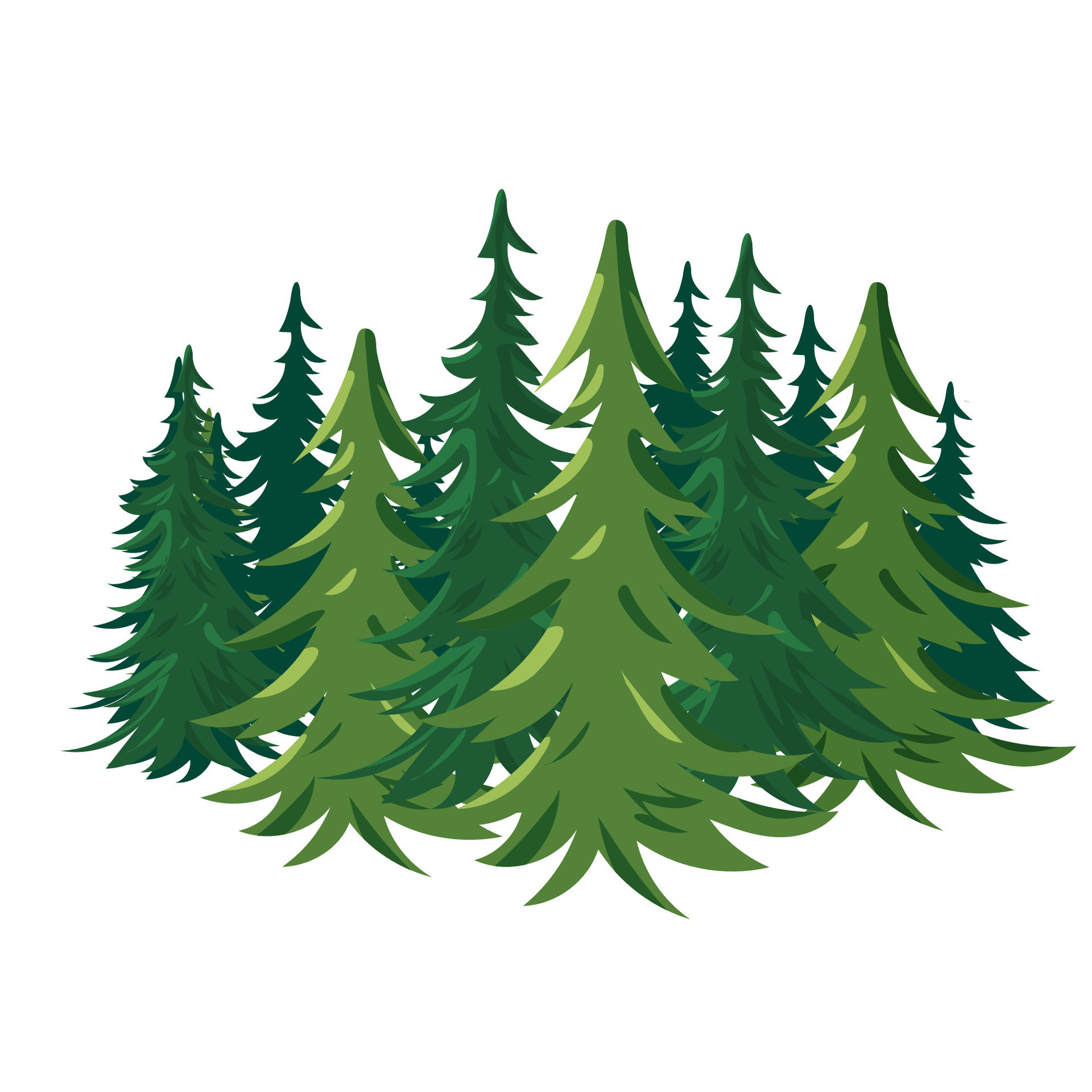 Green Forest. Icon. Object isolated on white background 28004042 Vector ...