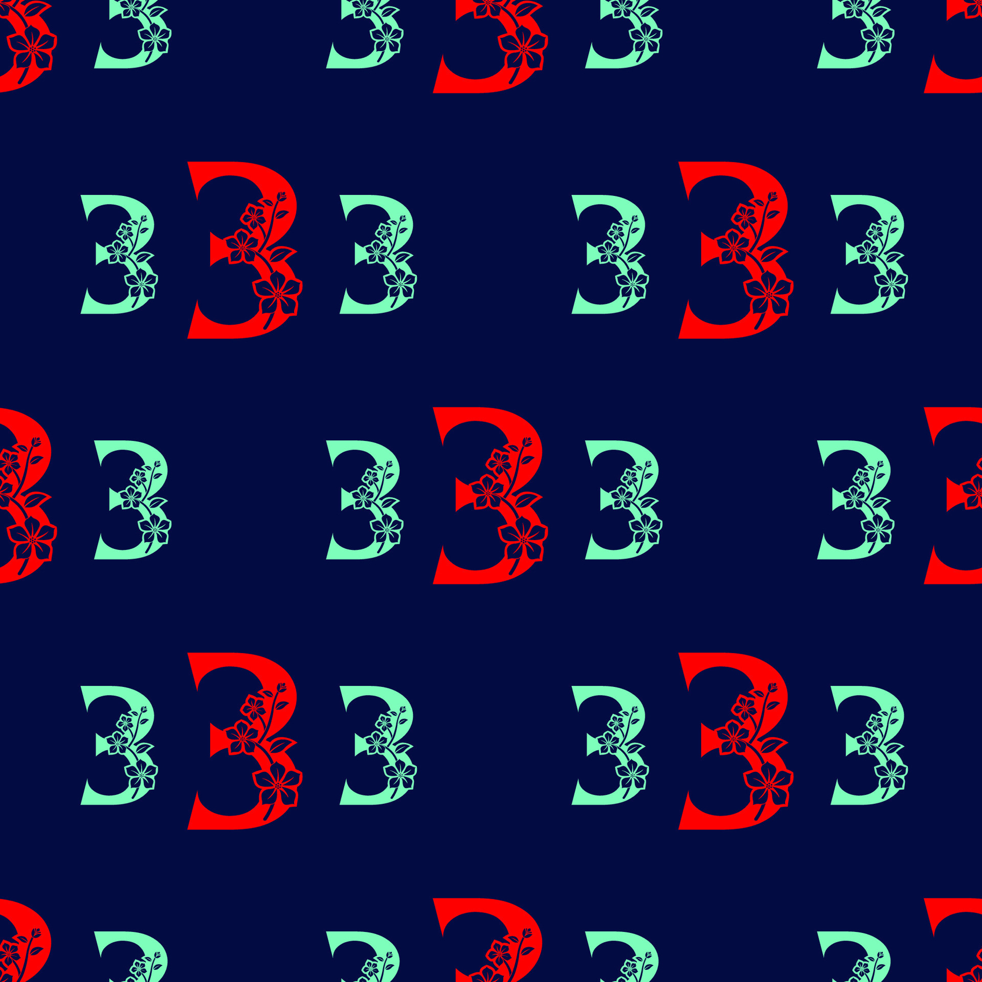 Seamless pattern of numbers. 28006285 Vector Art at Vecteezy