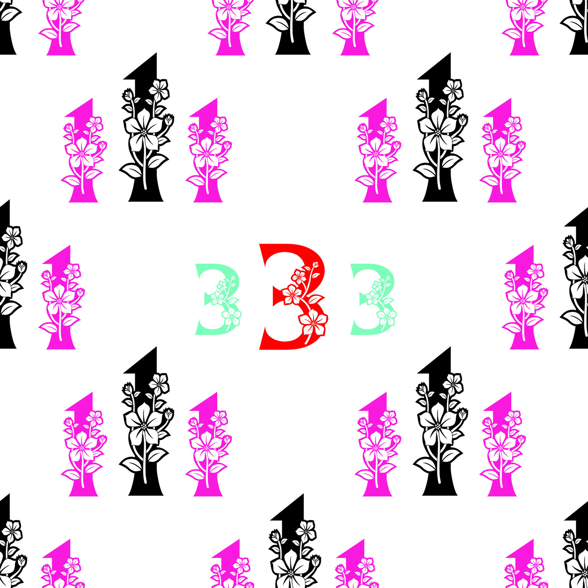 Seamless pattern of numbers. 28006286 Vector Art at Vecteezy