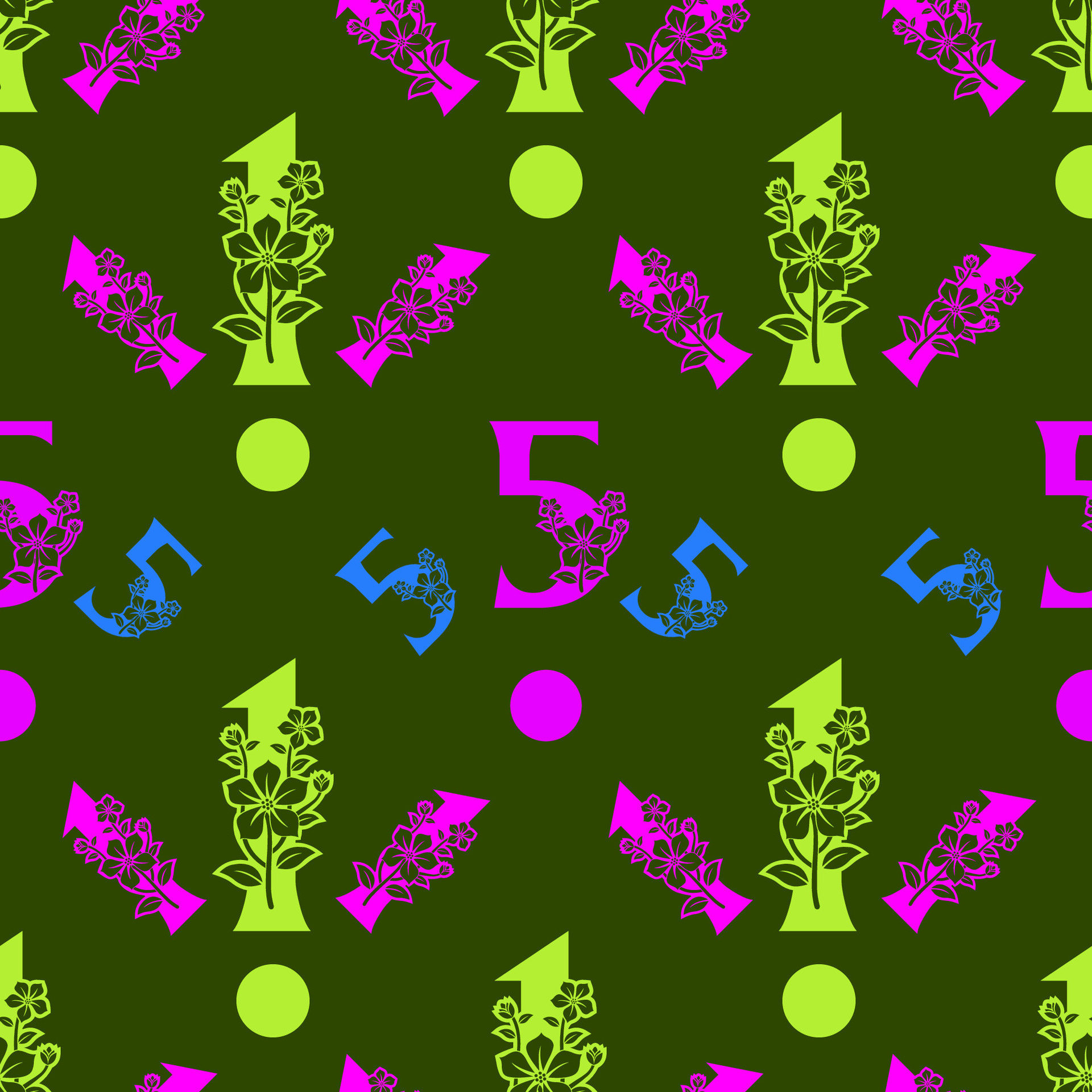 Seamless pattern of numbers. 28006296 Vector Art at Vecteezy