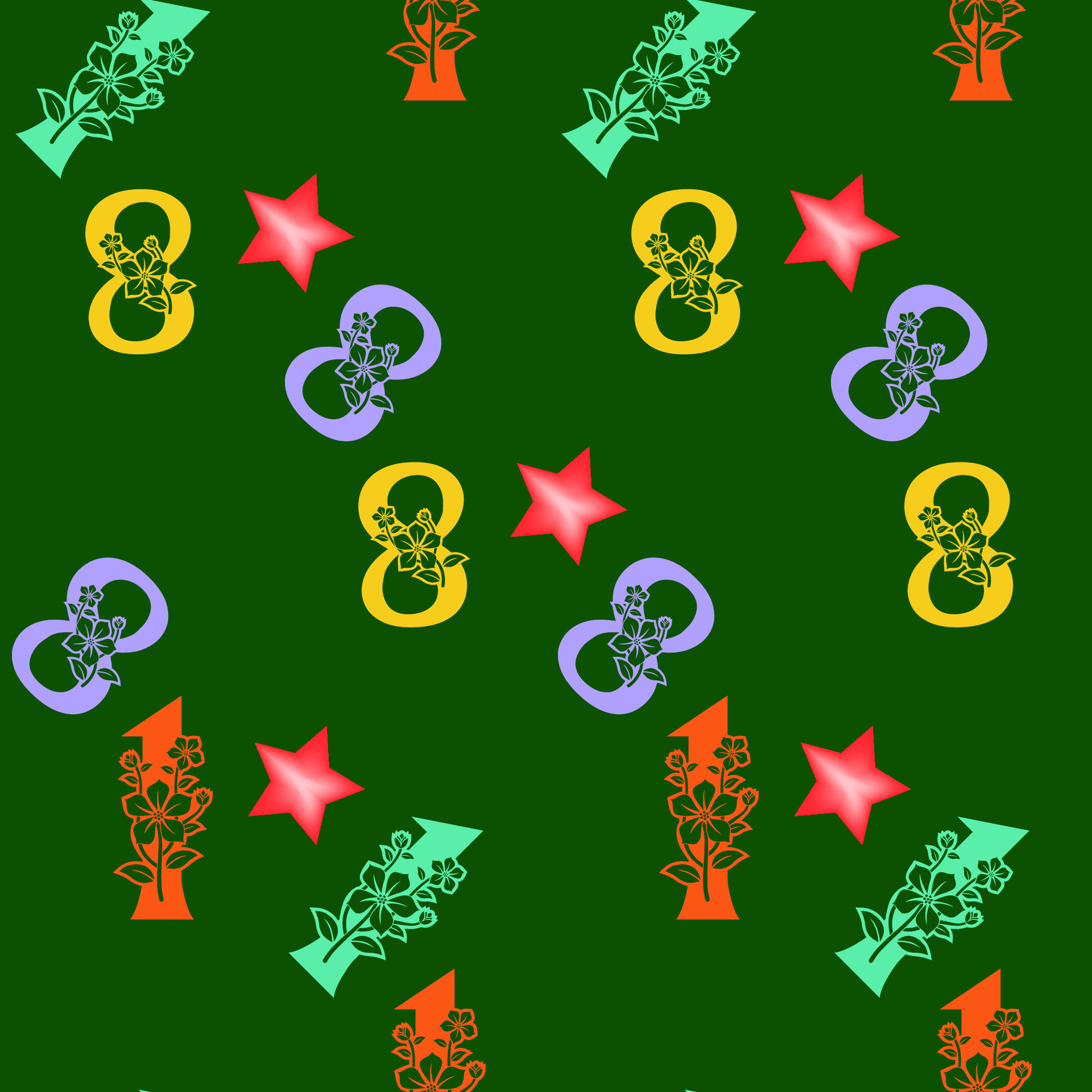 Seamless pattern of numbers. 28006318 Vector Art at Vecteezy