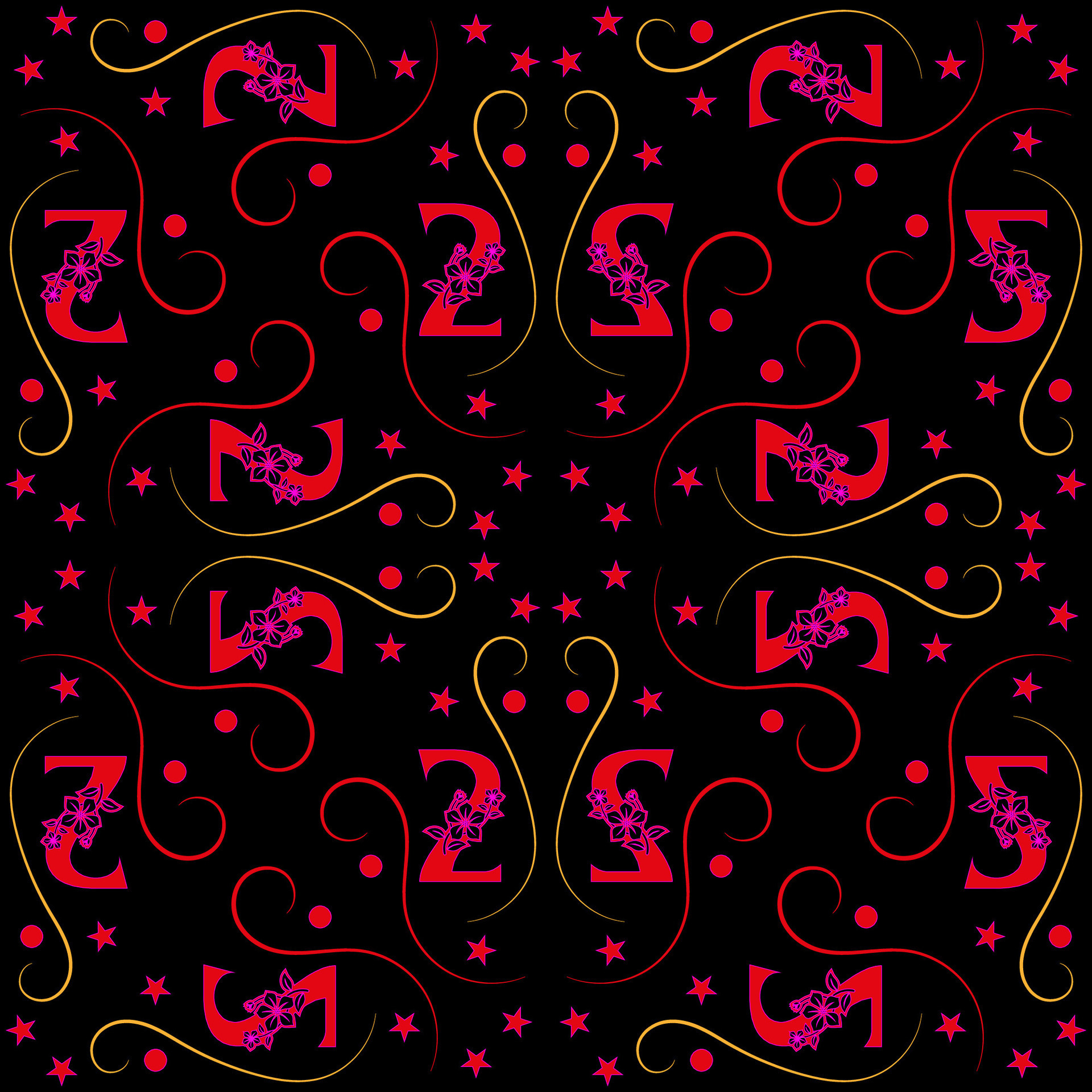 Seamless pattern of numbers. 28006321 Vector Art at Vecteezy