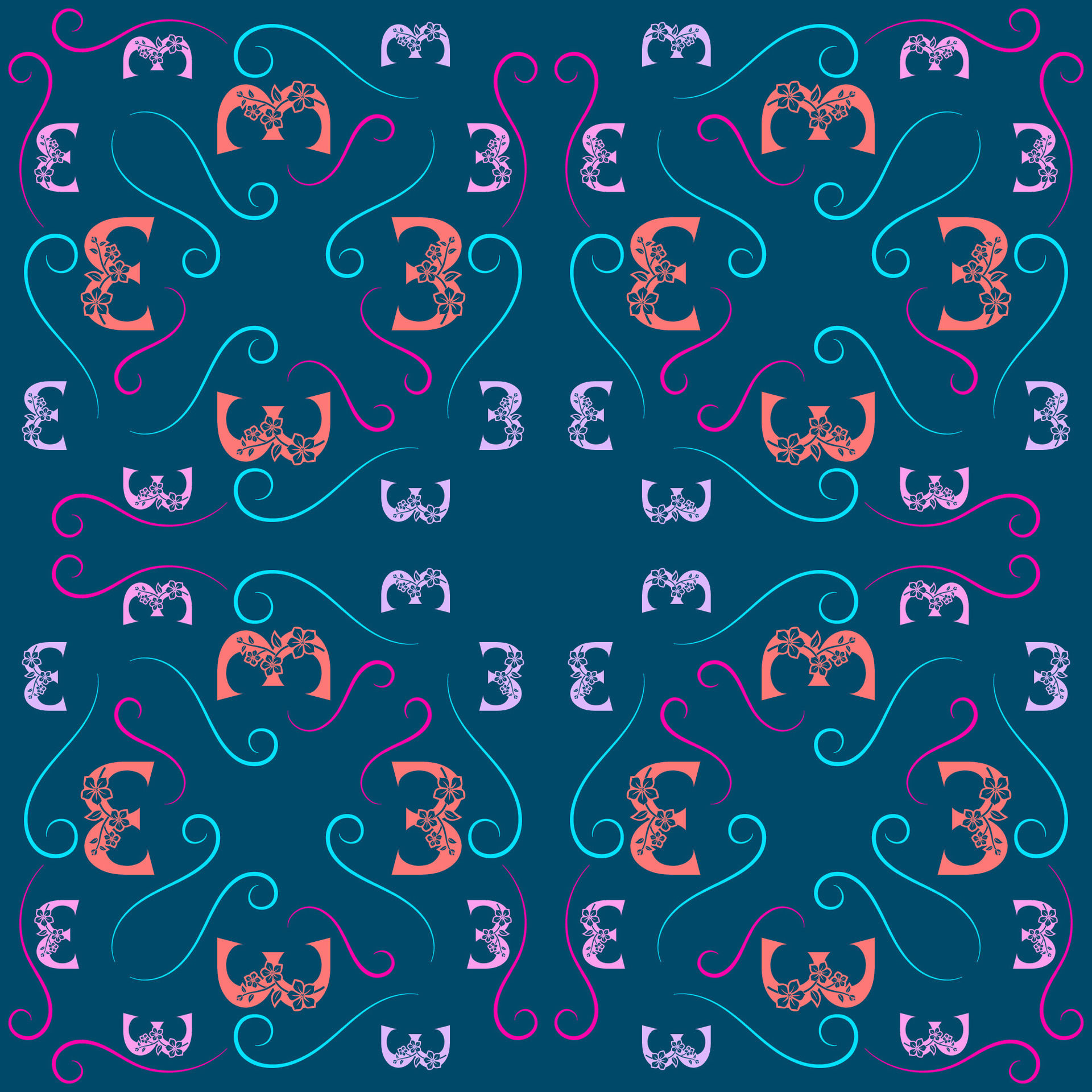 Seamless pattern of numbers. 28006330 Vector Art at Vecteezy