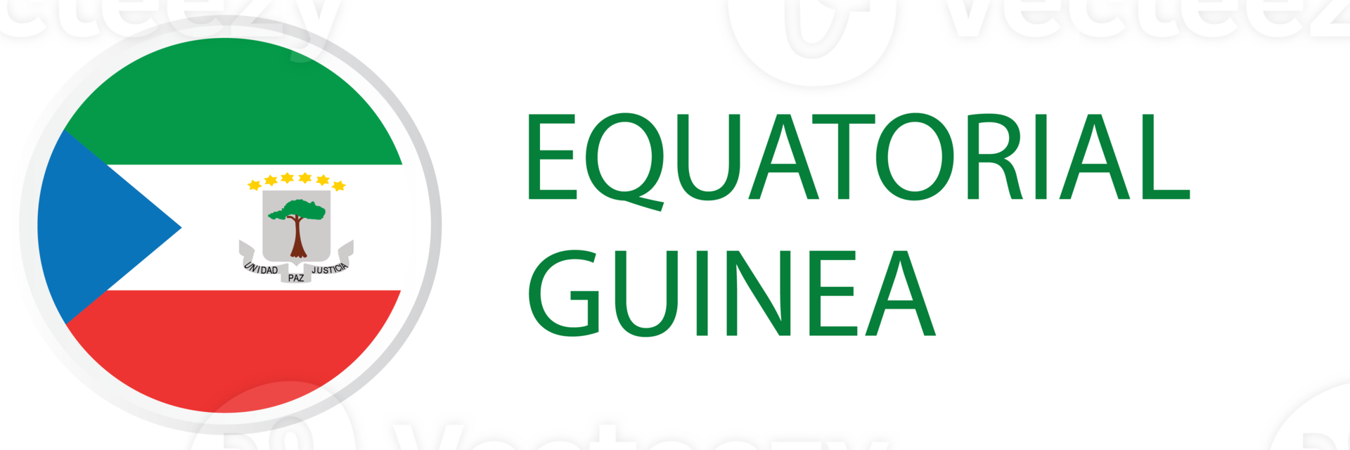 Equatorial Guinea Flag In Button Web 28020906 Png