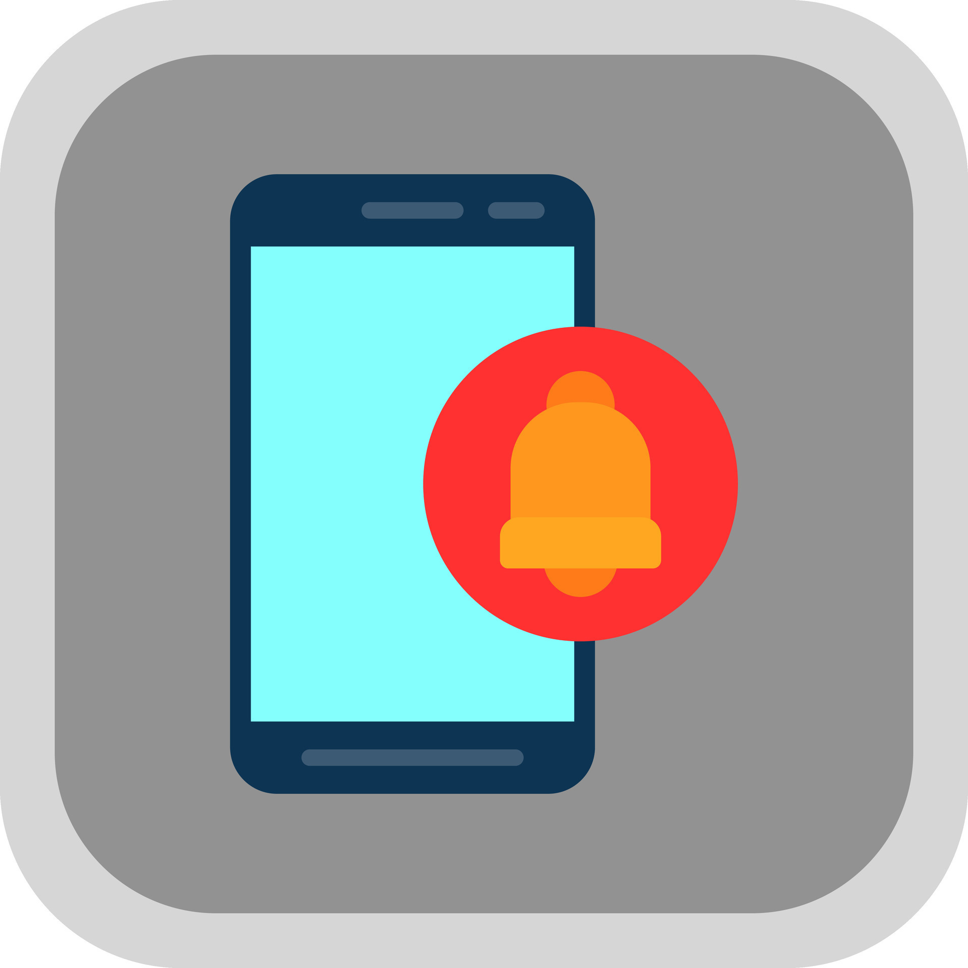 Mobile Alert Vector Icon Design 28038656 Vector Art at Vecteezy
