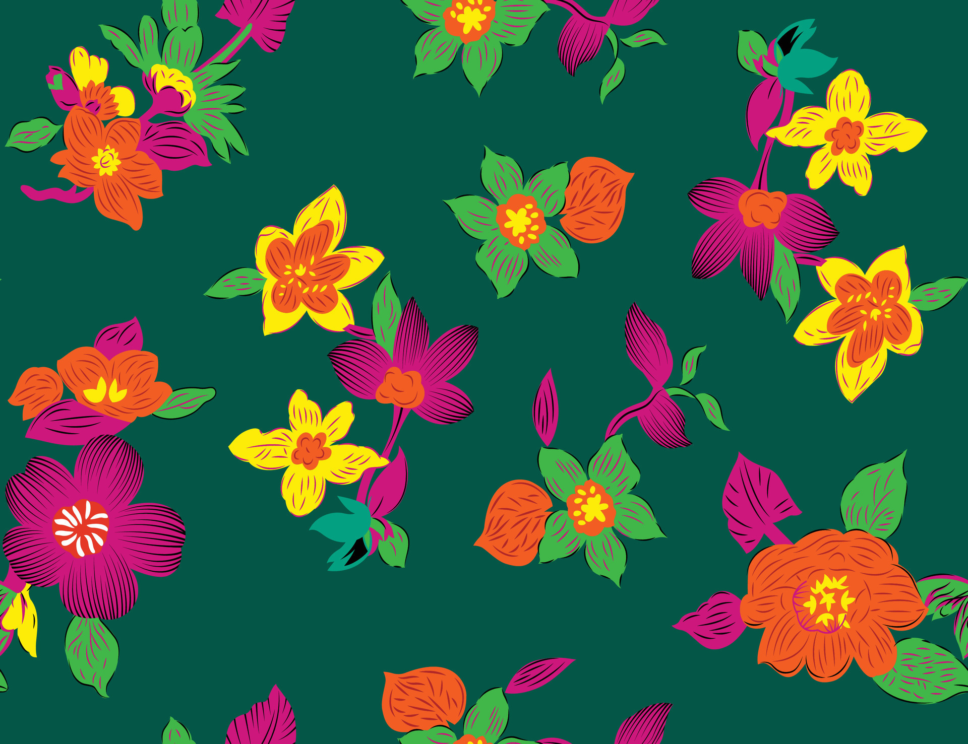 Floral pattern in vector 28043342 Vector Art at Vecteezy