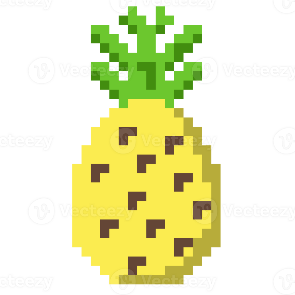 Pineapple Pixel Art 28044441 PNG