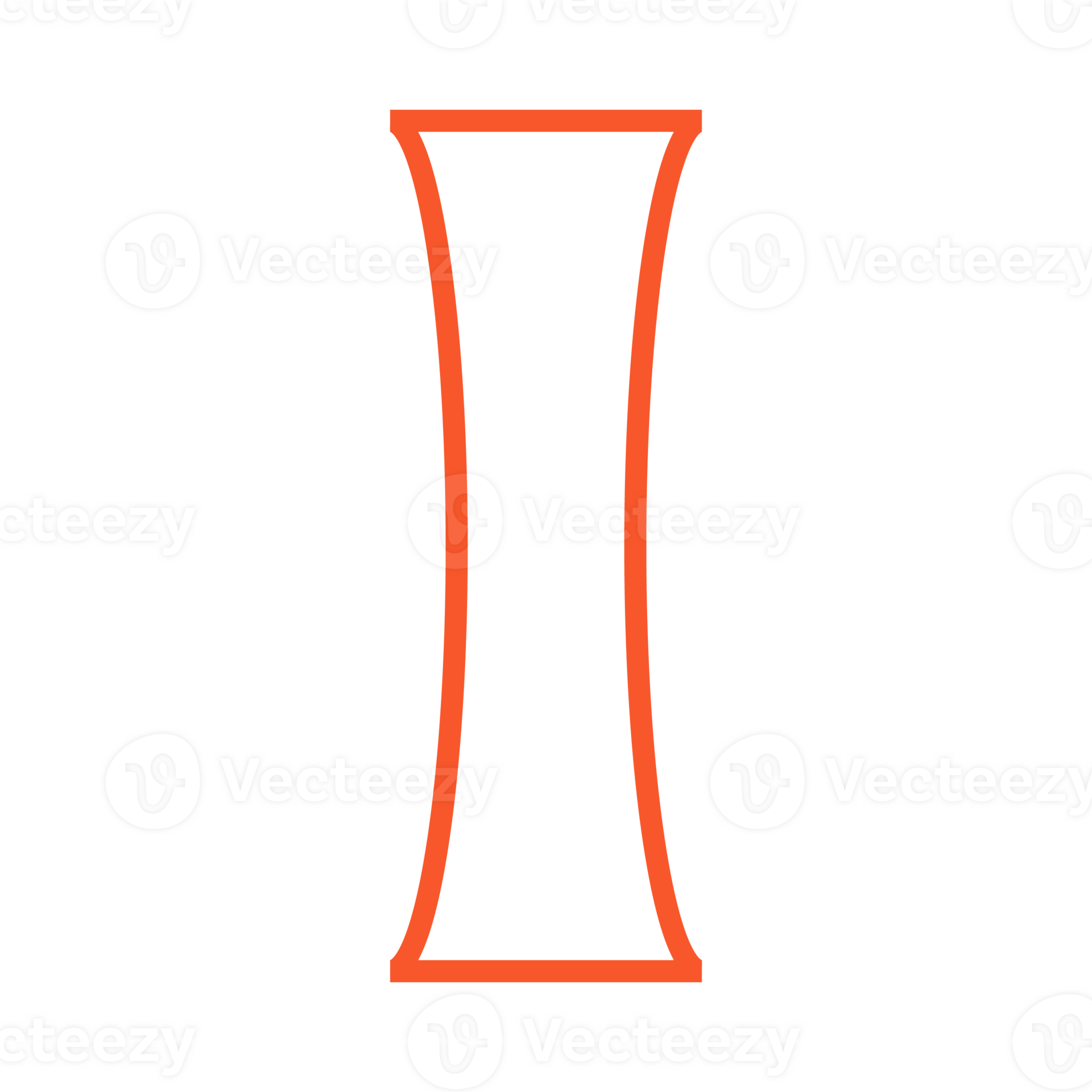 Curved Rectangle Geometric Brutalist Shape Set Outline Style 28046511 PNG