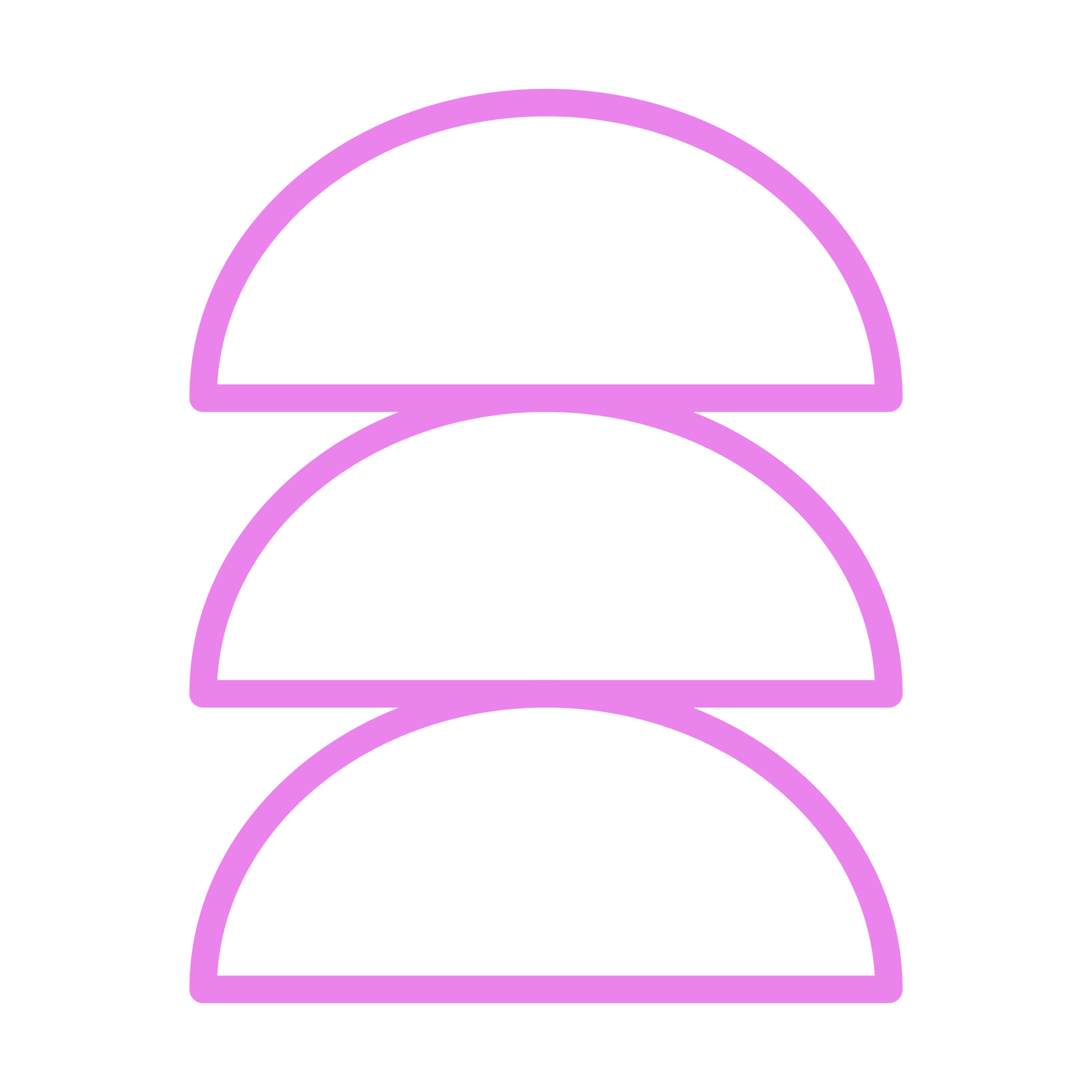 Three Half Circle Geometric Brutalist Shape Set Outline Style 28046617 PNG