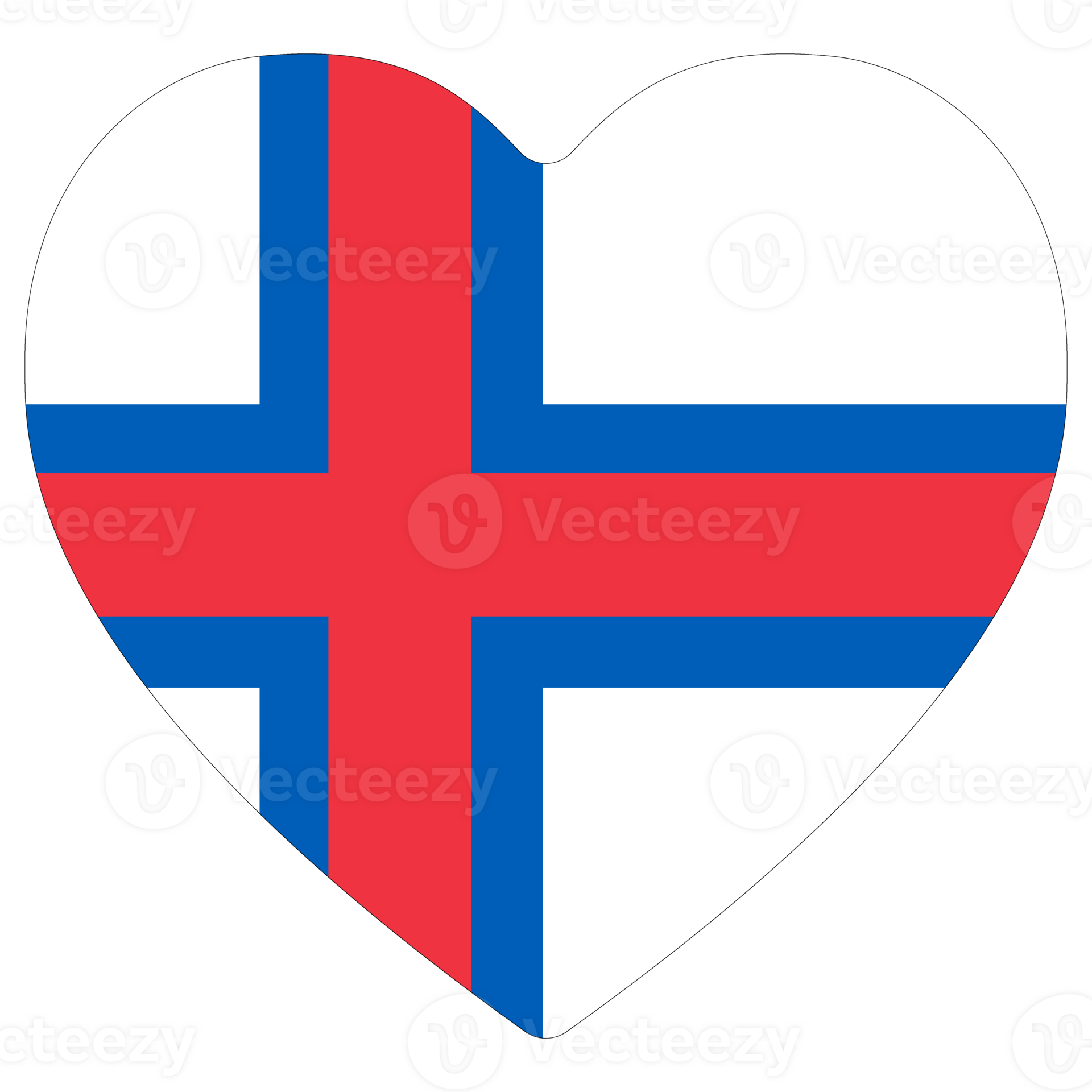 Faroe Islands Flag In Heart Shape Flag Of Faroe Islands Flag Heart