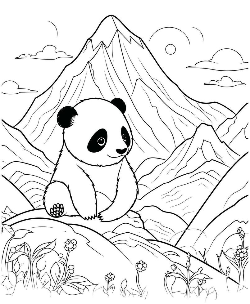 Dibujos De Pandas Para Colorear Vsun