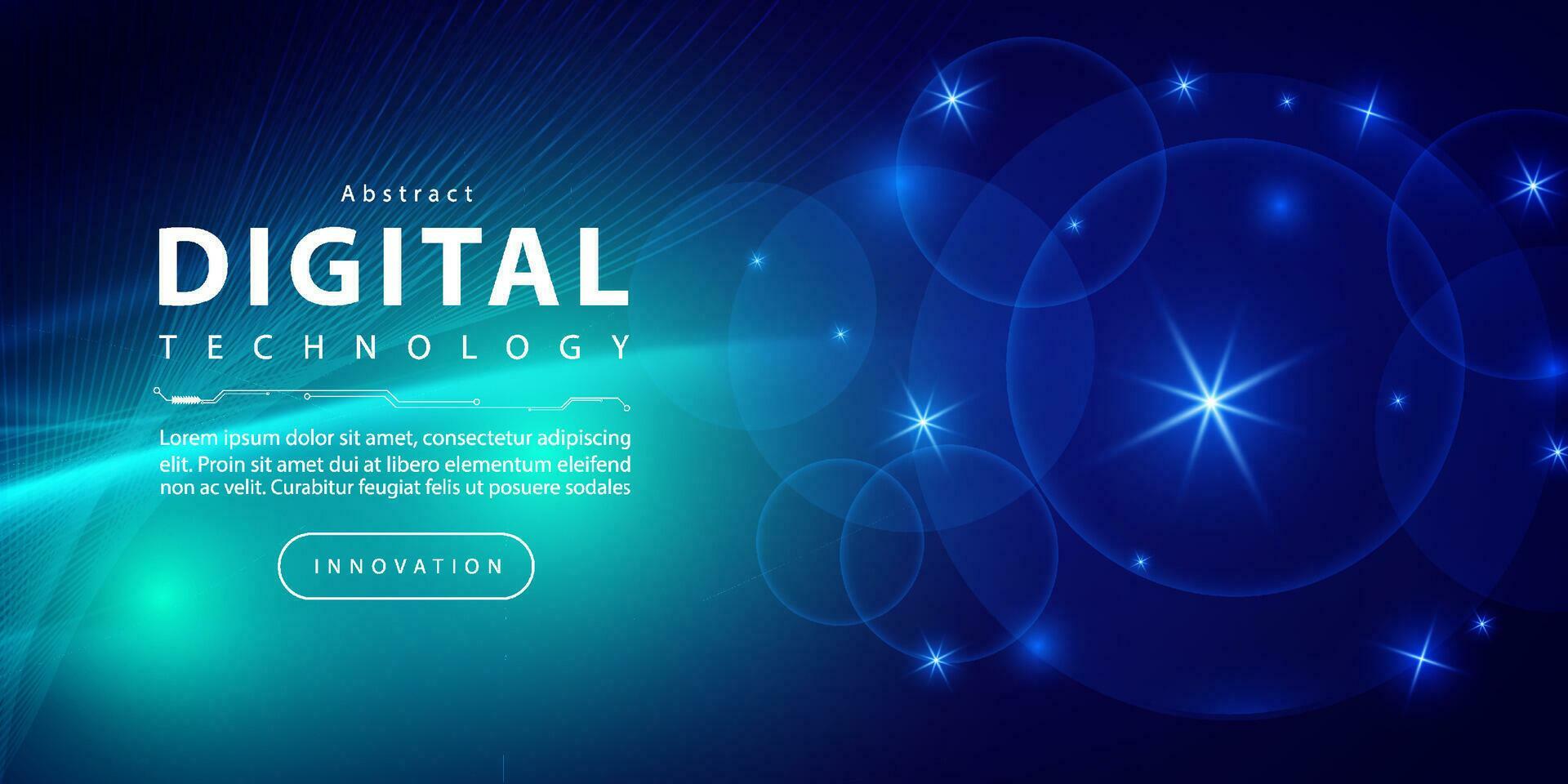 Digital Technology Speed Connect Blue Green Background Cyber Nano Information Abstract