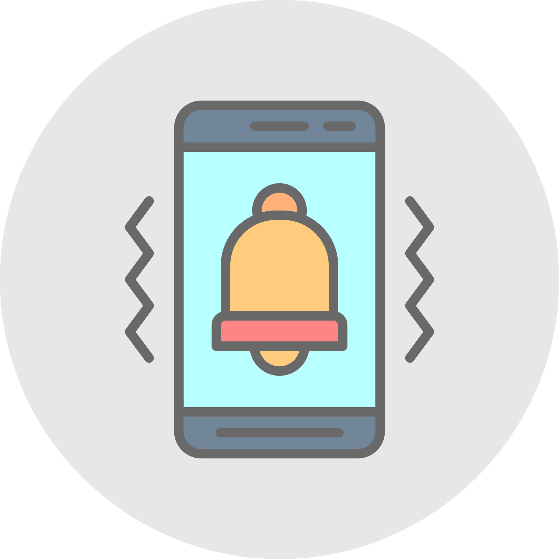 Mobile Vibrate Vector Icon Design 28068157 Vector Art At Vecteezy