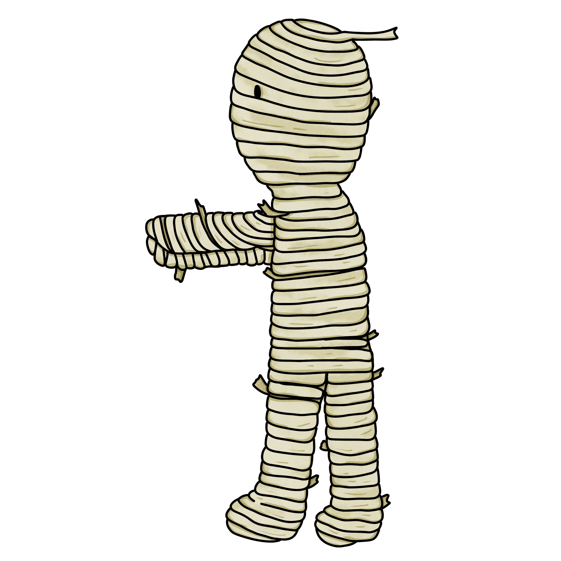 Mummy Cartoon Drawing For Decor 28075714 Png