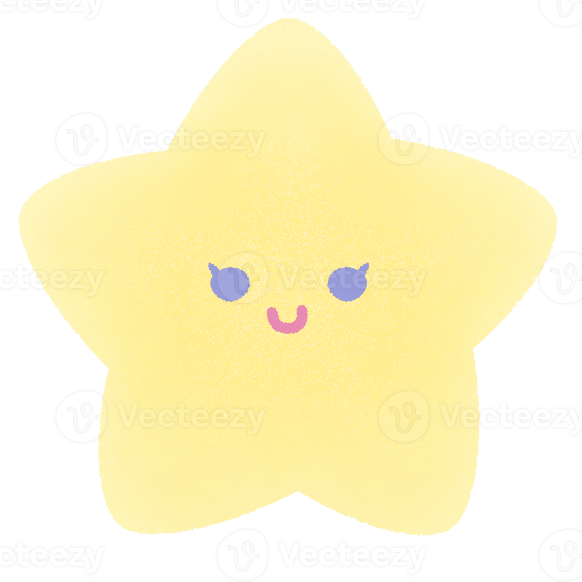 cute yellow star 28079504 PNG