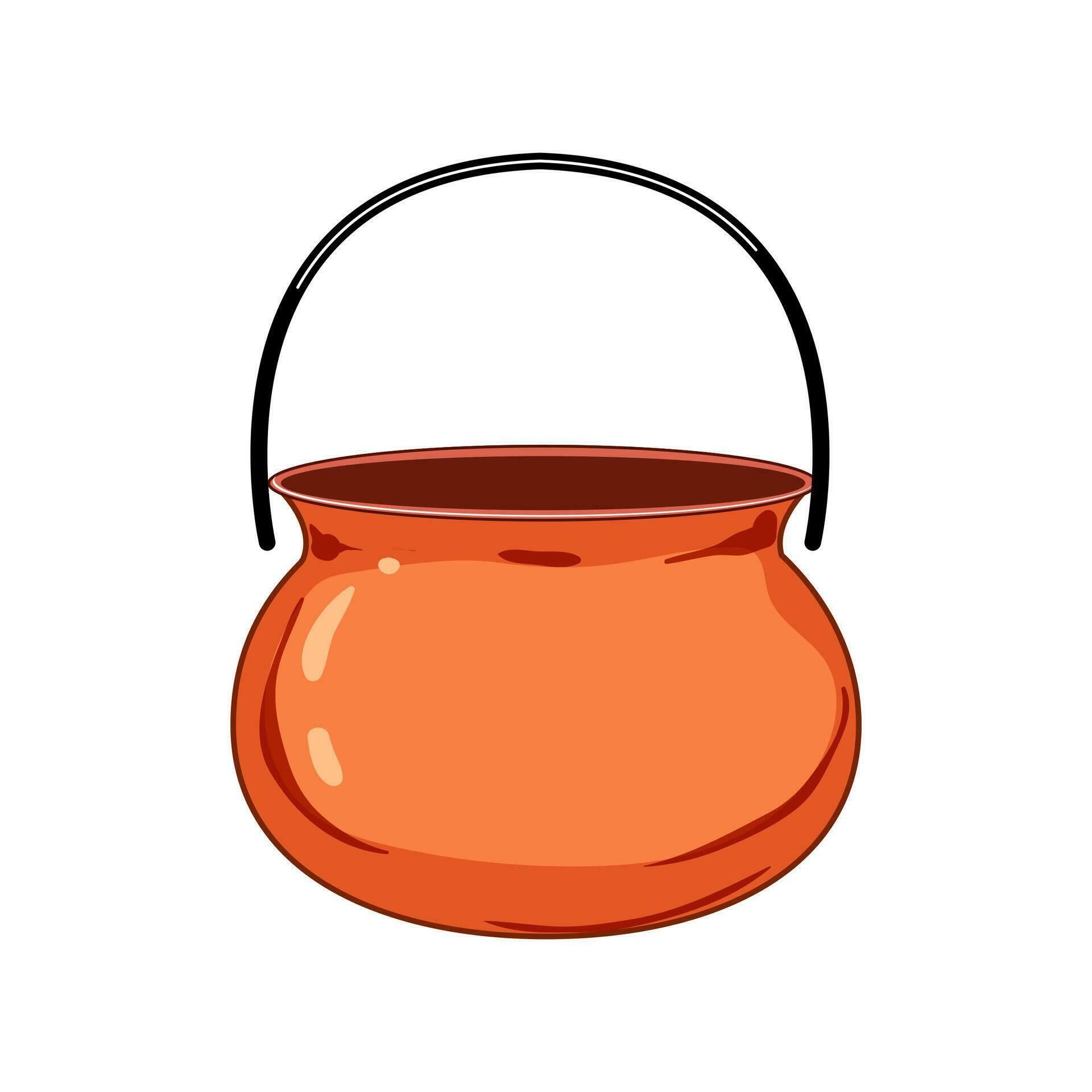 de miedo Víspera de Todos los Santos Cubeta dibujos animados vector ilustración 28080102 Vector ...