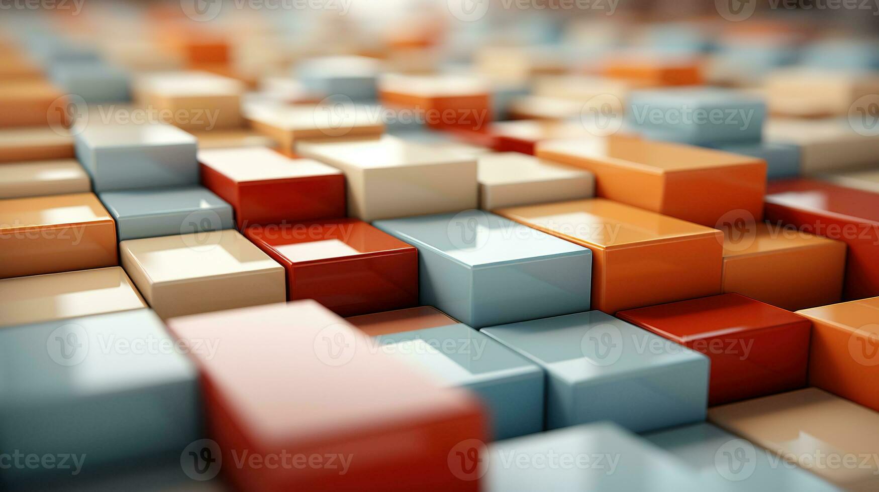 Generative AI, 3d effect abstract geometric figures charts, spheres and ...