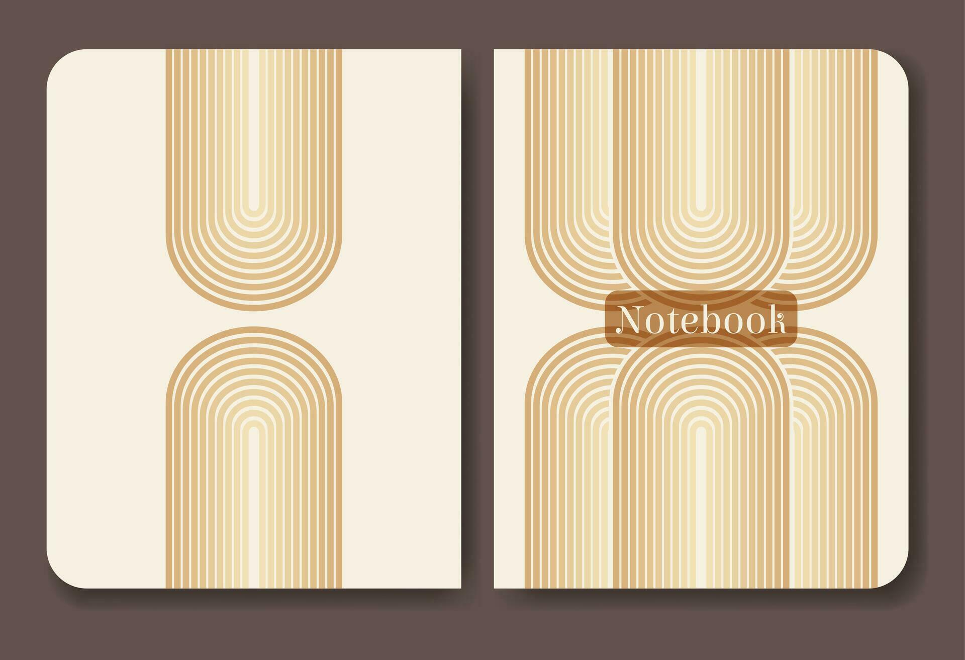 Notebook cover page design in abstract minimalist style 28082075 Vector ...