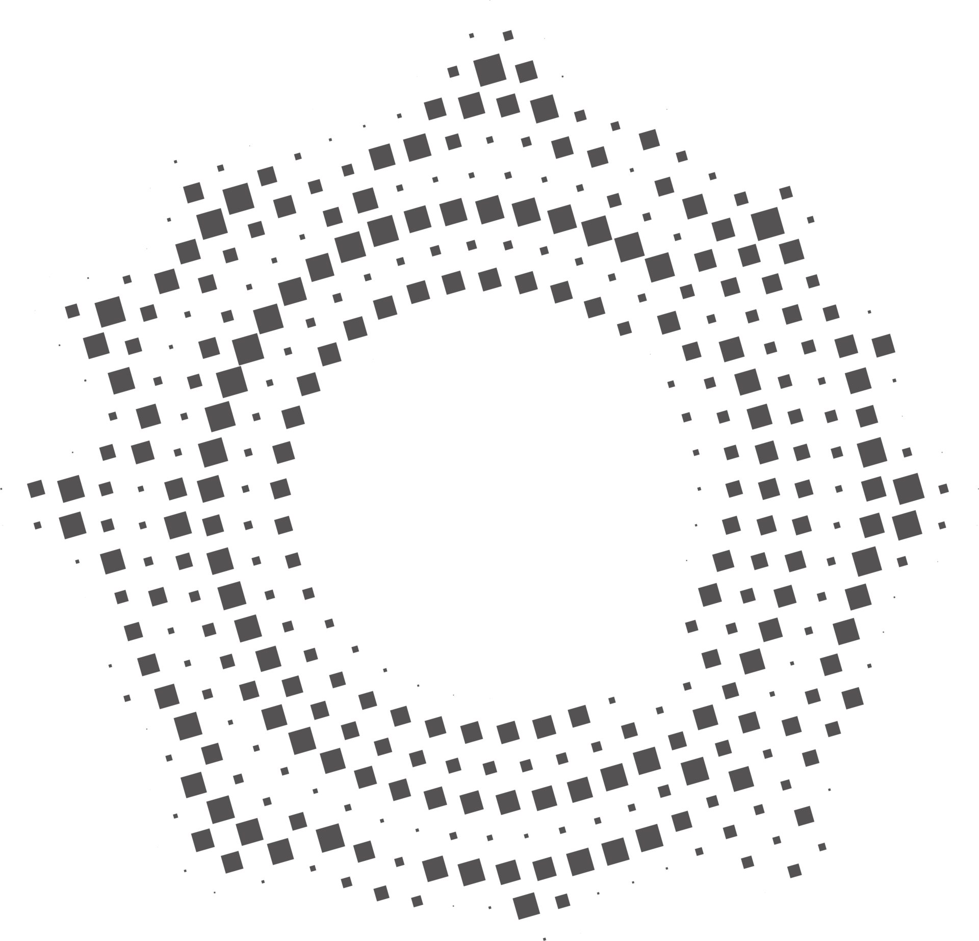 Dotted Circle Pattern Abstract Halftone Round Frame With Random