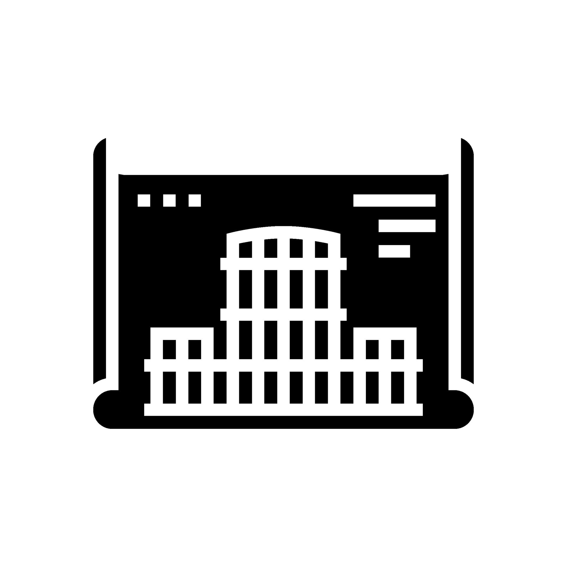 blueprint creation architectural drafter glyph icon vector illustration ...