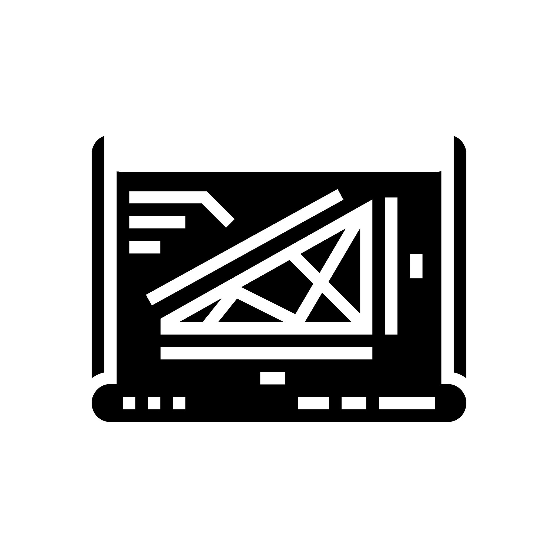 structural drafting architectural drafter glyph icon vector ...