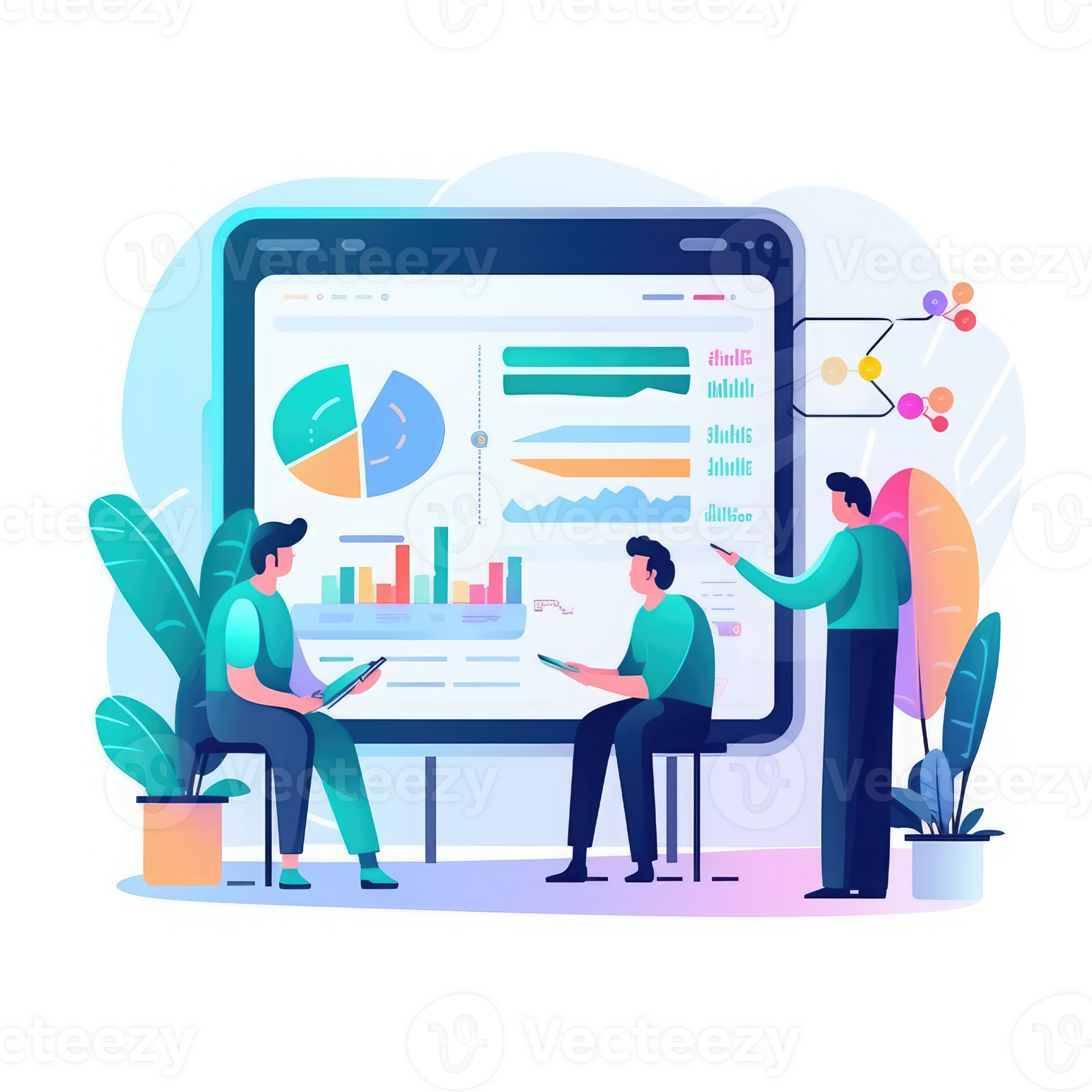 conversation programming data analysis whiteboard chart computer smart ...