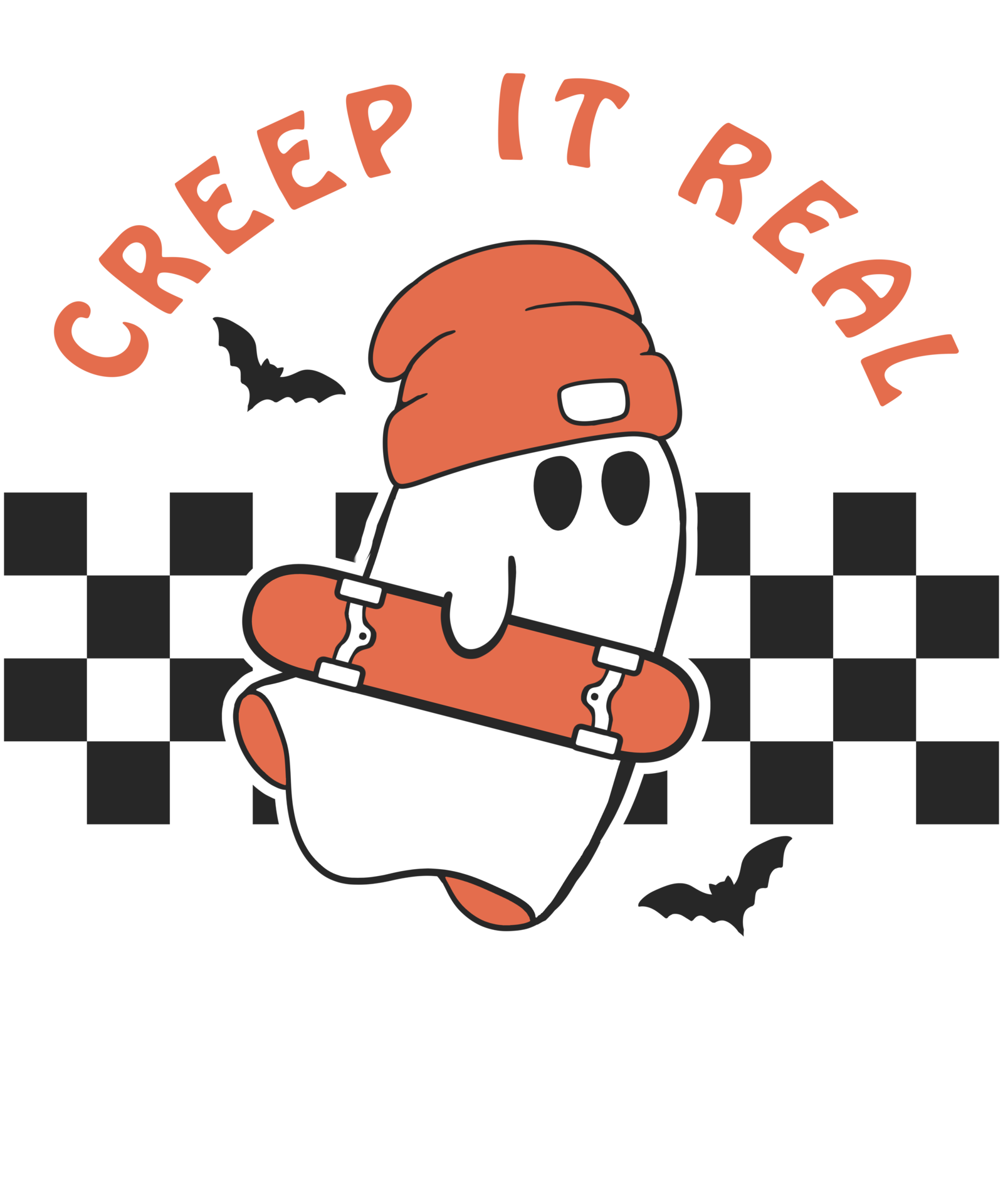 Creep It Real Funny Ghost Halloween 28088376 Png