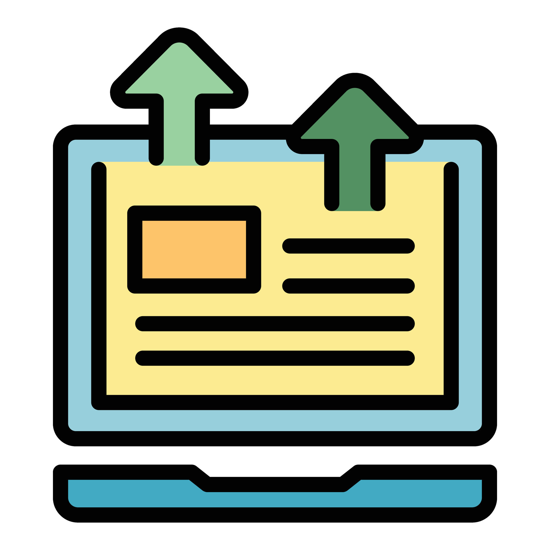 Upload pc laptop icon vector flat 28098051 Vector Art at Vecteezy