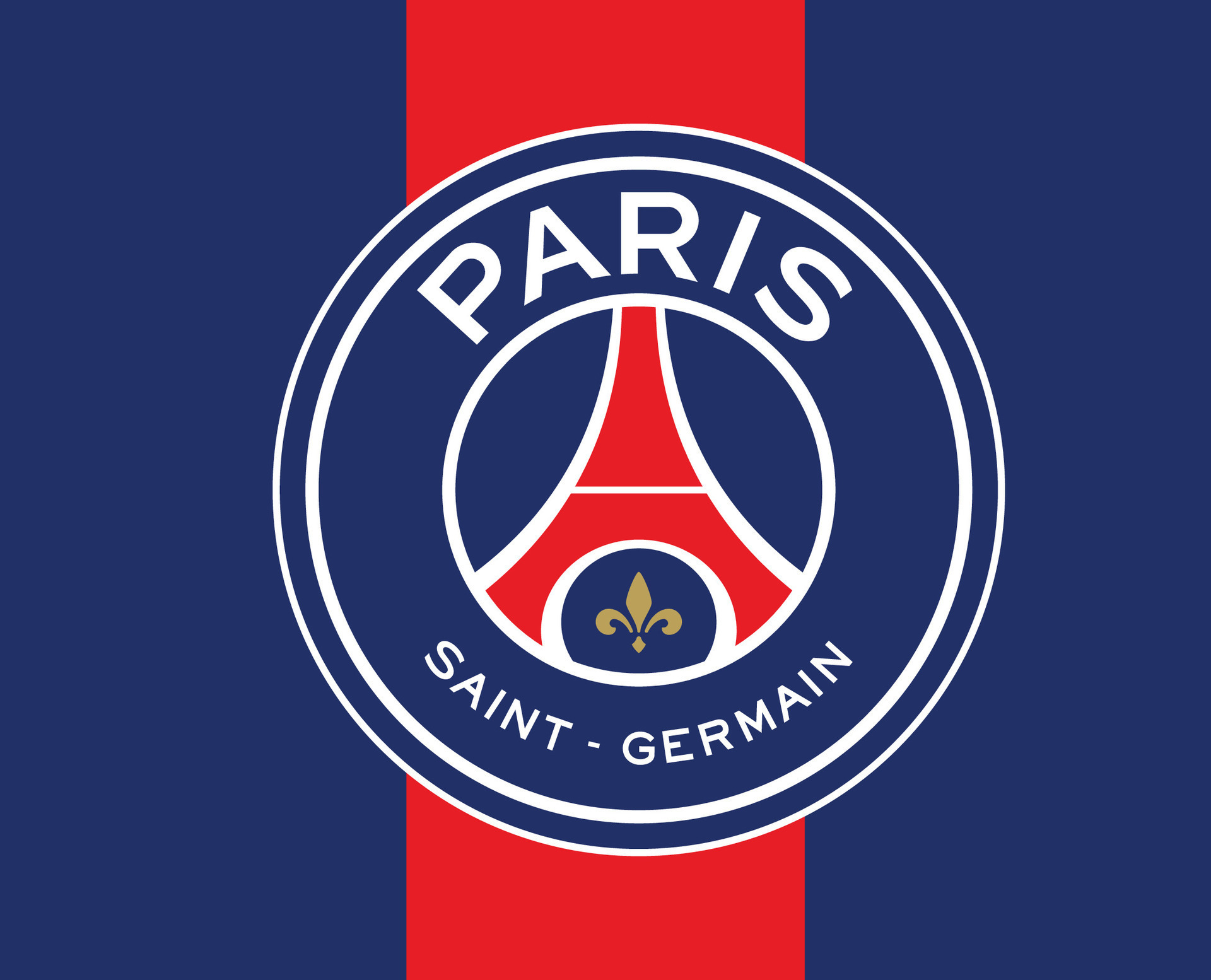 Psg Club Logo Symbol Ligue 1 Football French Abstract Design Vector Illustration With Blue And ...