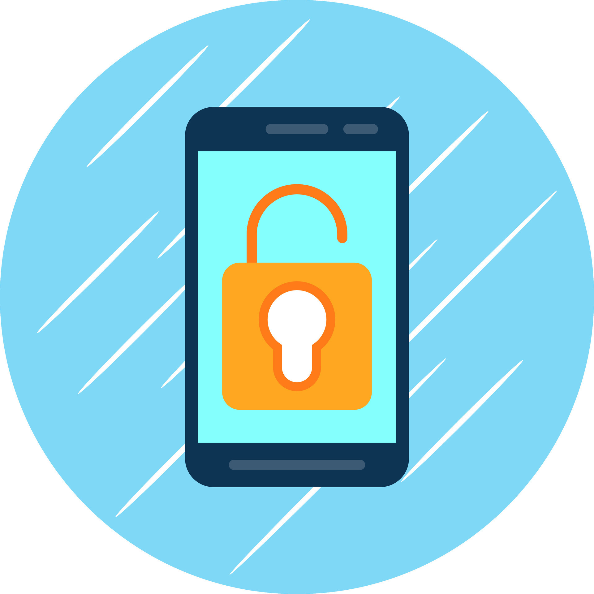 Mobile Unlock Vector Icon Design 28099120 Vector Art At Vecteezy