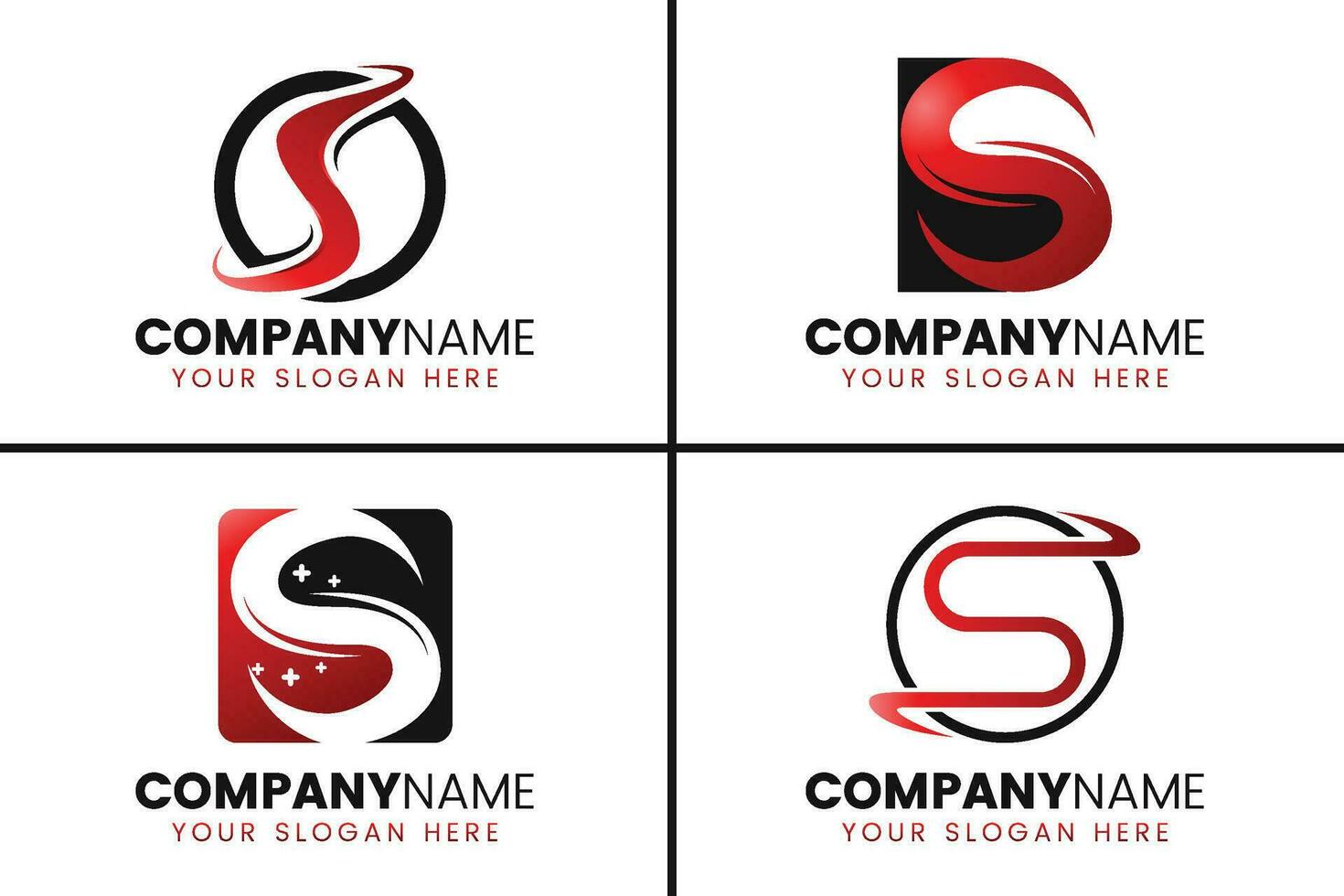 Creative monogram letter s logo design collection 28103623 Vector Art at Vecteezy