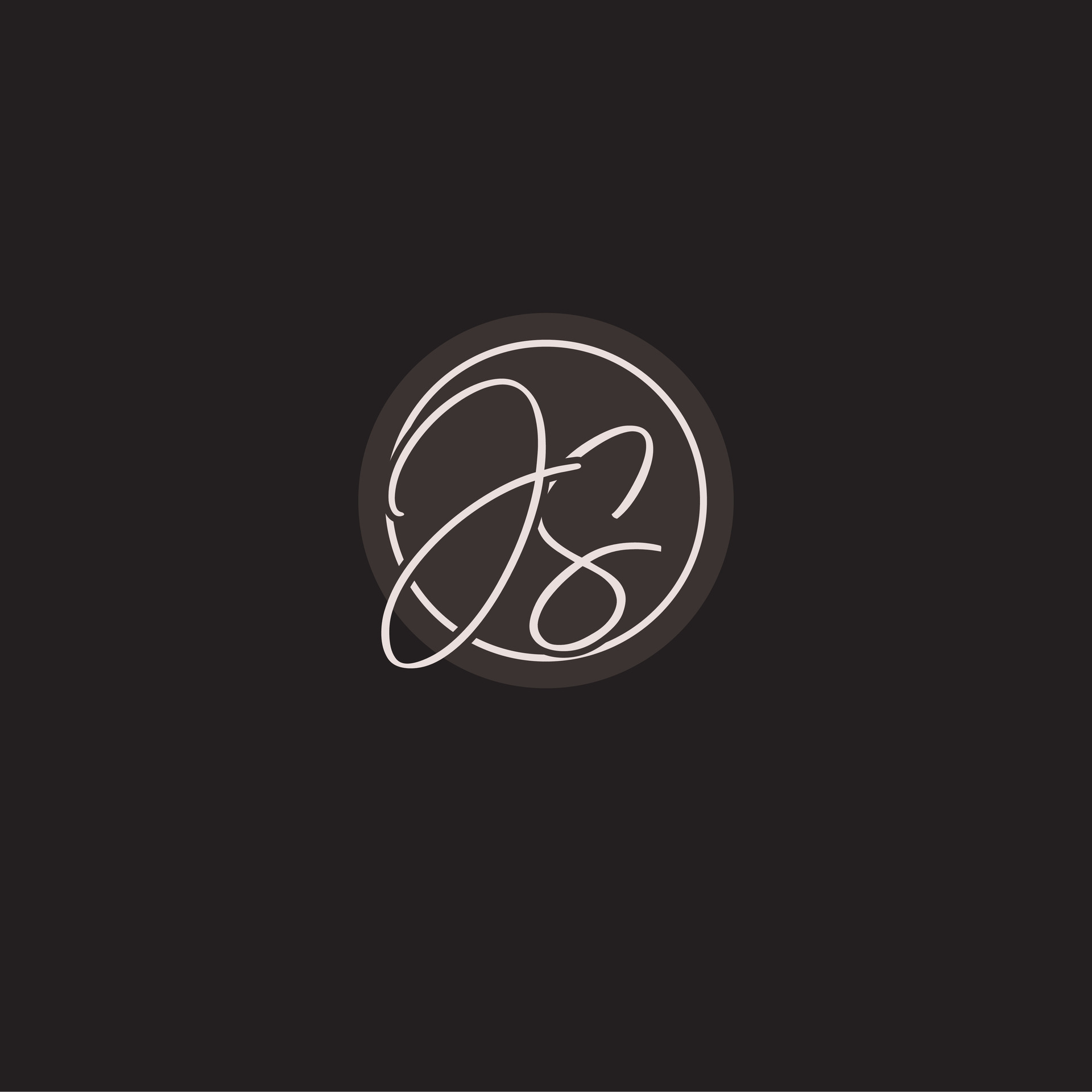 iniciales js logo monograma con sencillo circulo línea estilo 28106433 ...