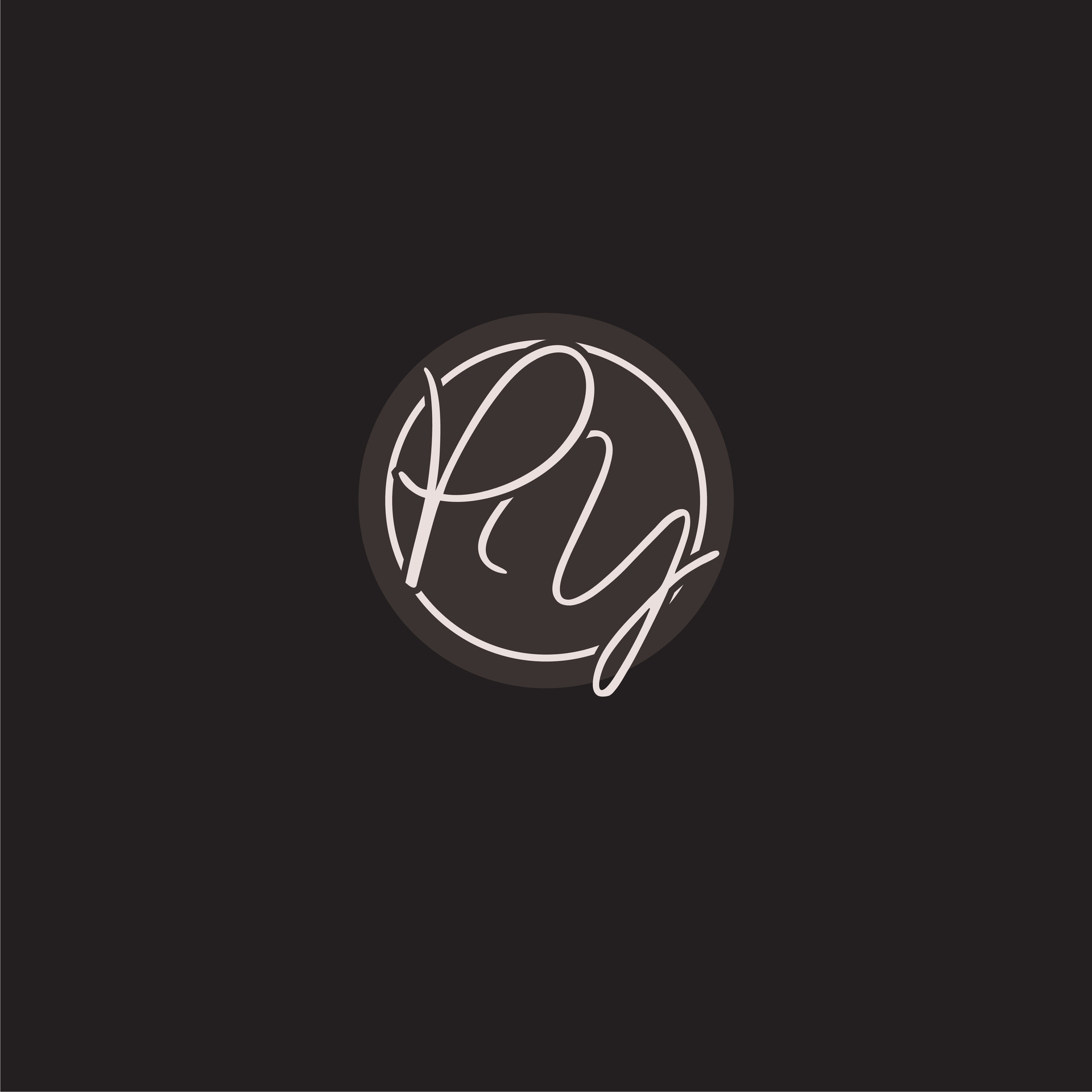 Initials PY logo monogram with simple circle line style 28106576 Vector Art at Vecteezy