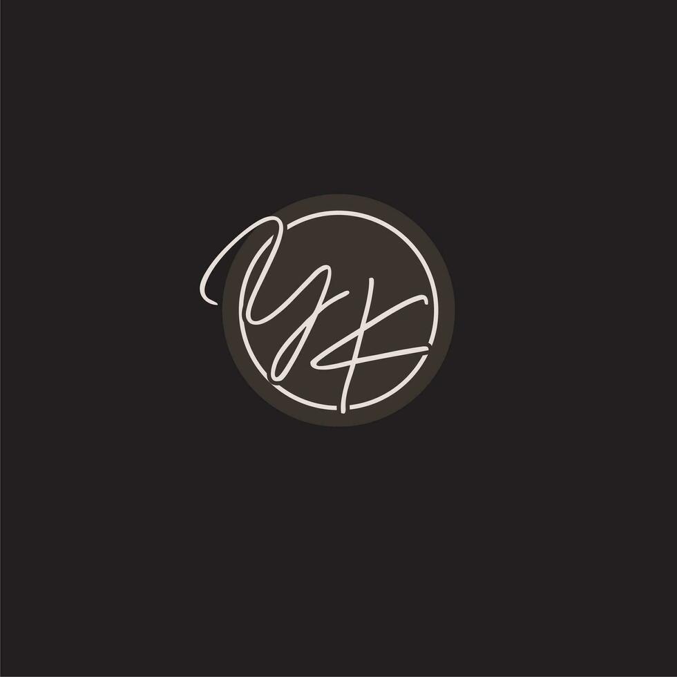 Initials YK logo monogram with simple circle line style 28106751 Vector ... Initials YK logo monogram with simple circle line style 28106751 Vector ...