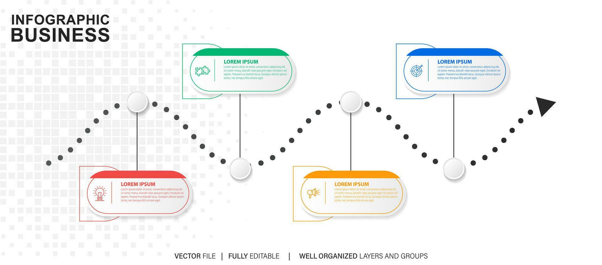 Set of infographic elements data visualization vector design template ...