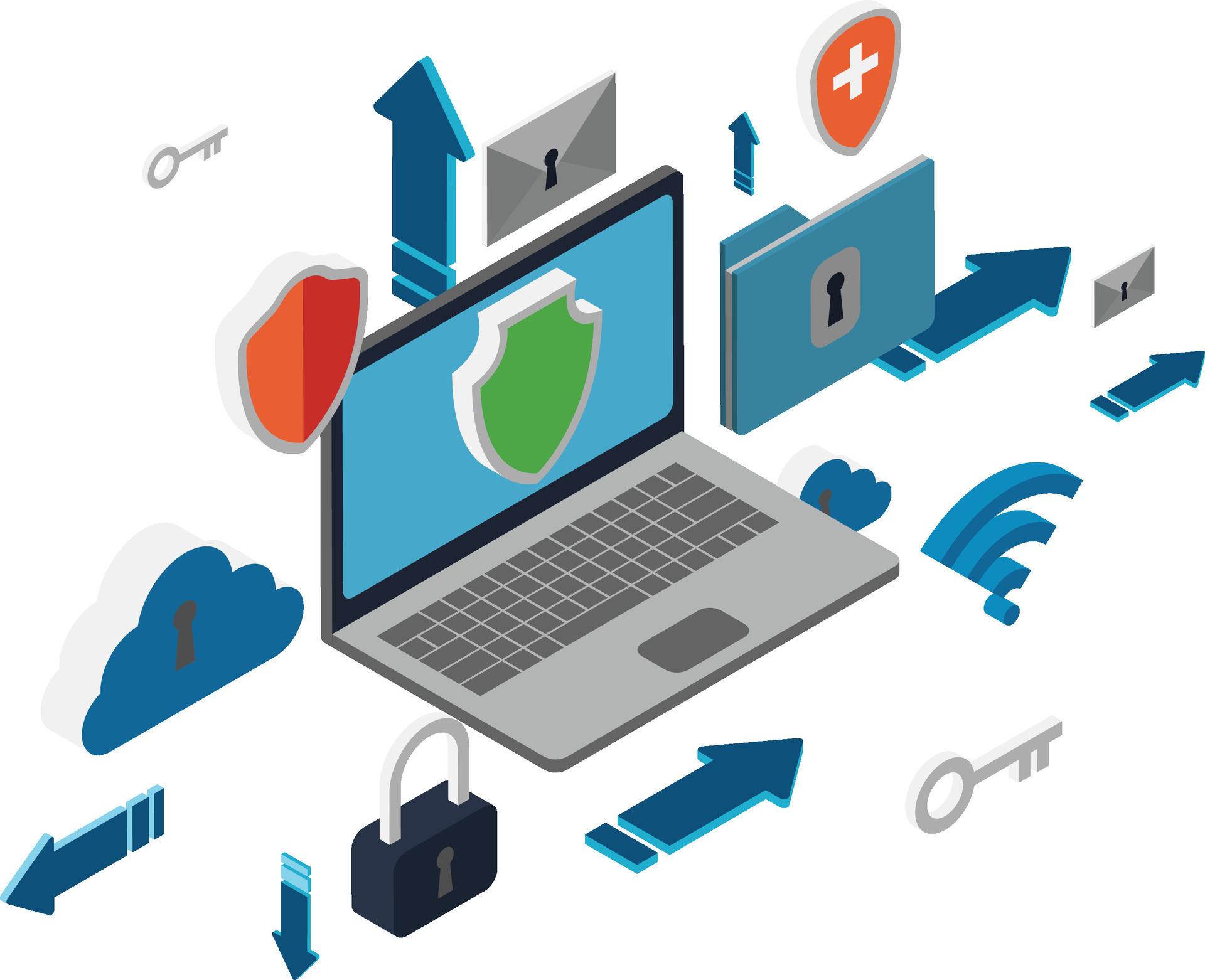 computer security vector 28110943 Vector Art at Vecteezy