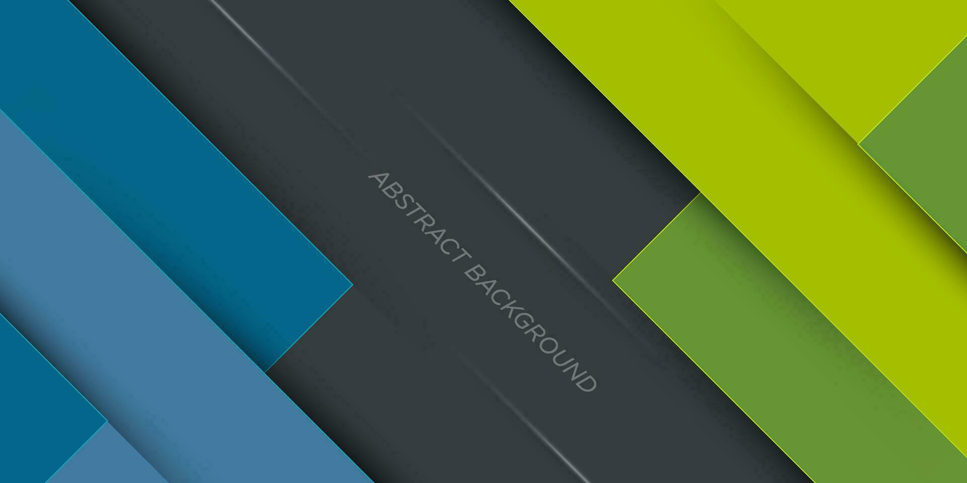 Abstract geometric blue and green background with simple square shape ...