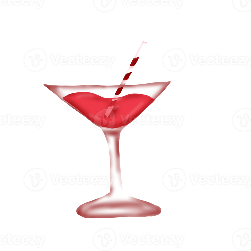 Red Cocktail Glass 28115236 Png