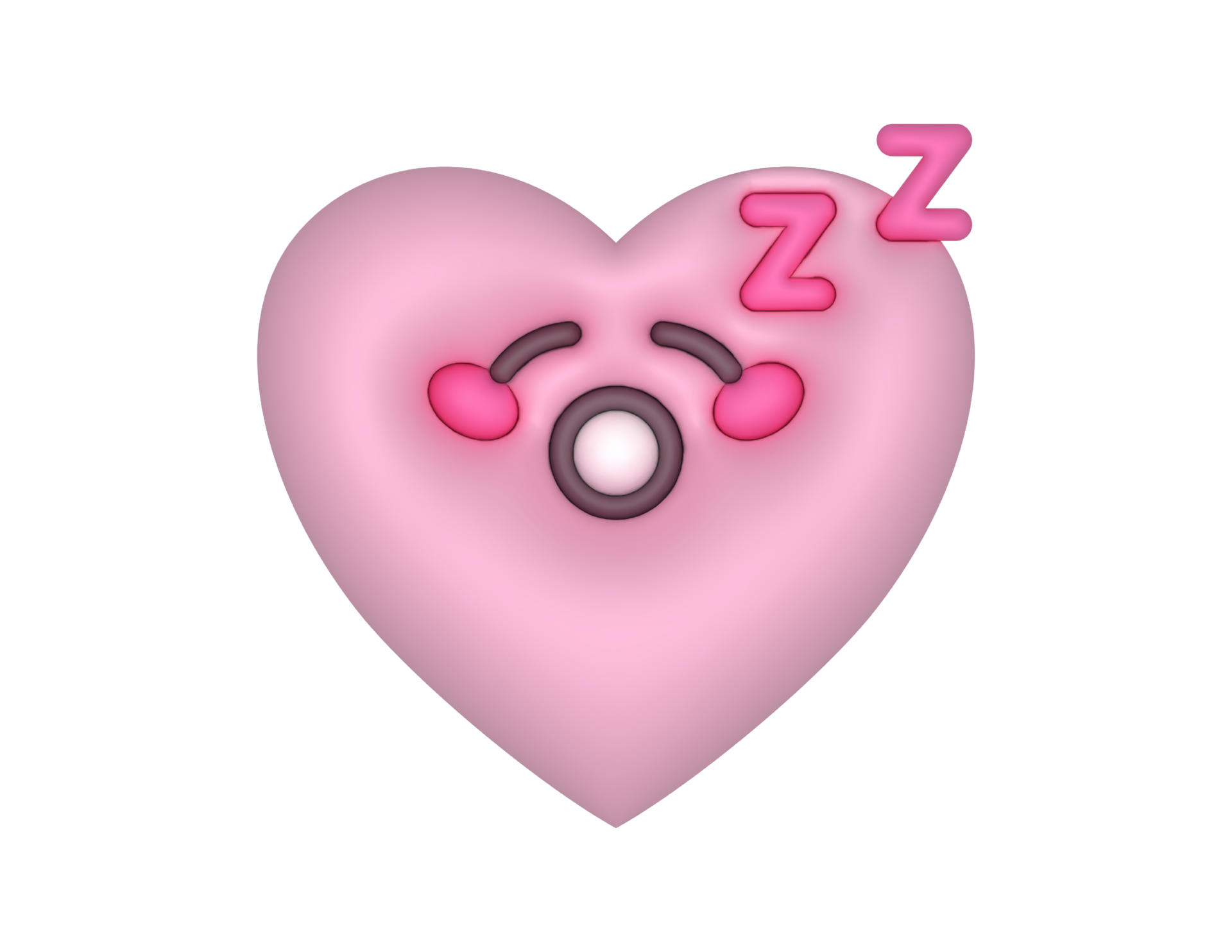 3d Sleeping Pink Cute Heart Emoji 28115420 PNG 3d Sleeping Pink Cute Heart Emoji 28115420 PNG