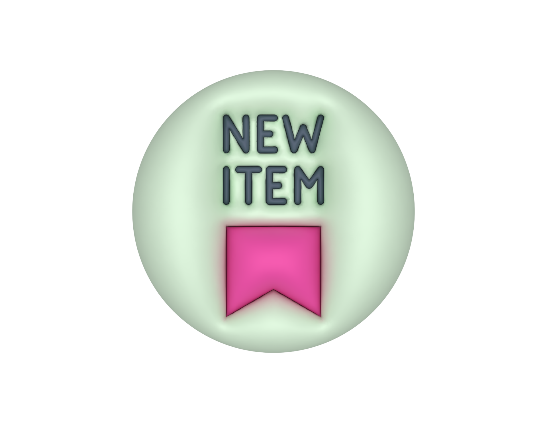 3d New Item Product Label Circle Sticker 28115431 PNG