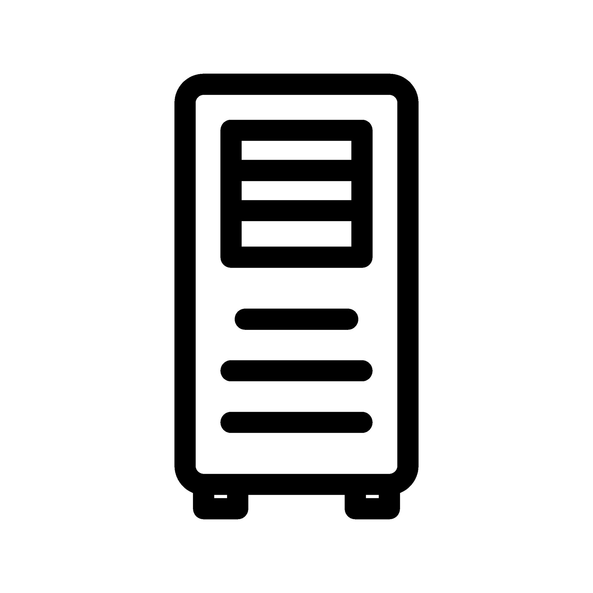 Computer Case Icon Vector Symbol Design Illustration 28116027 Vector ...