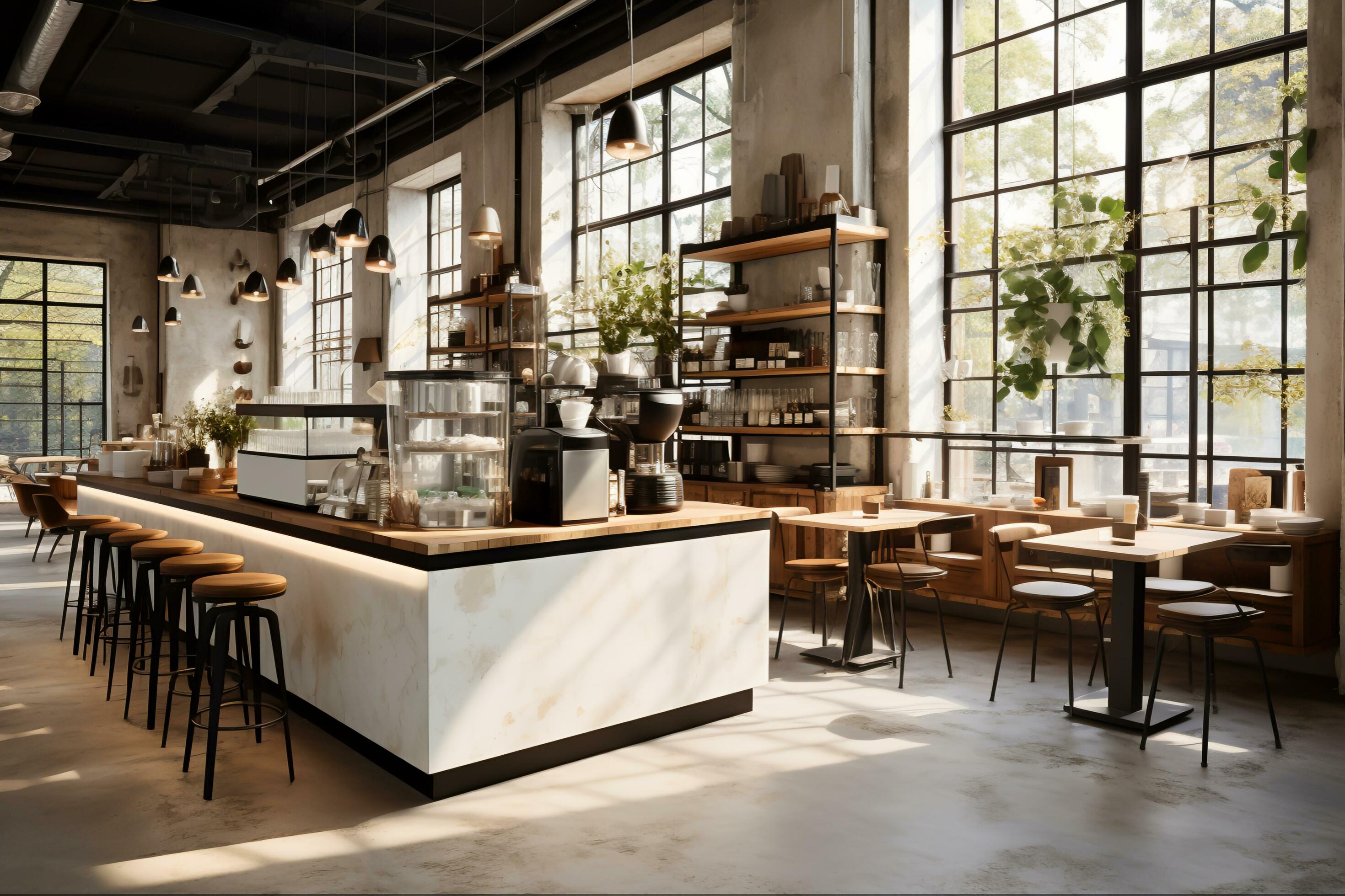 Rustic Coffee Shop Design