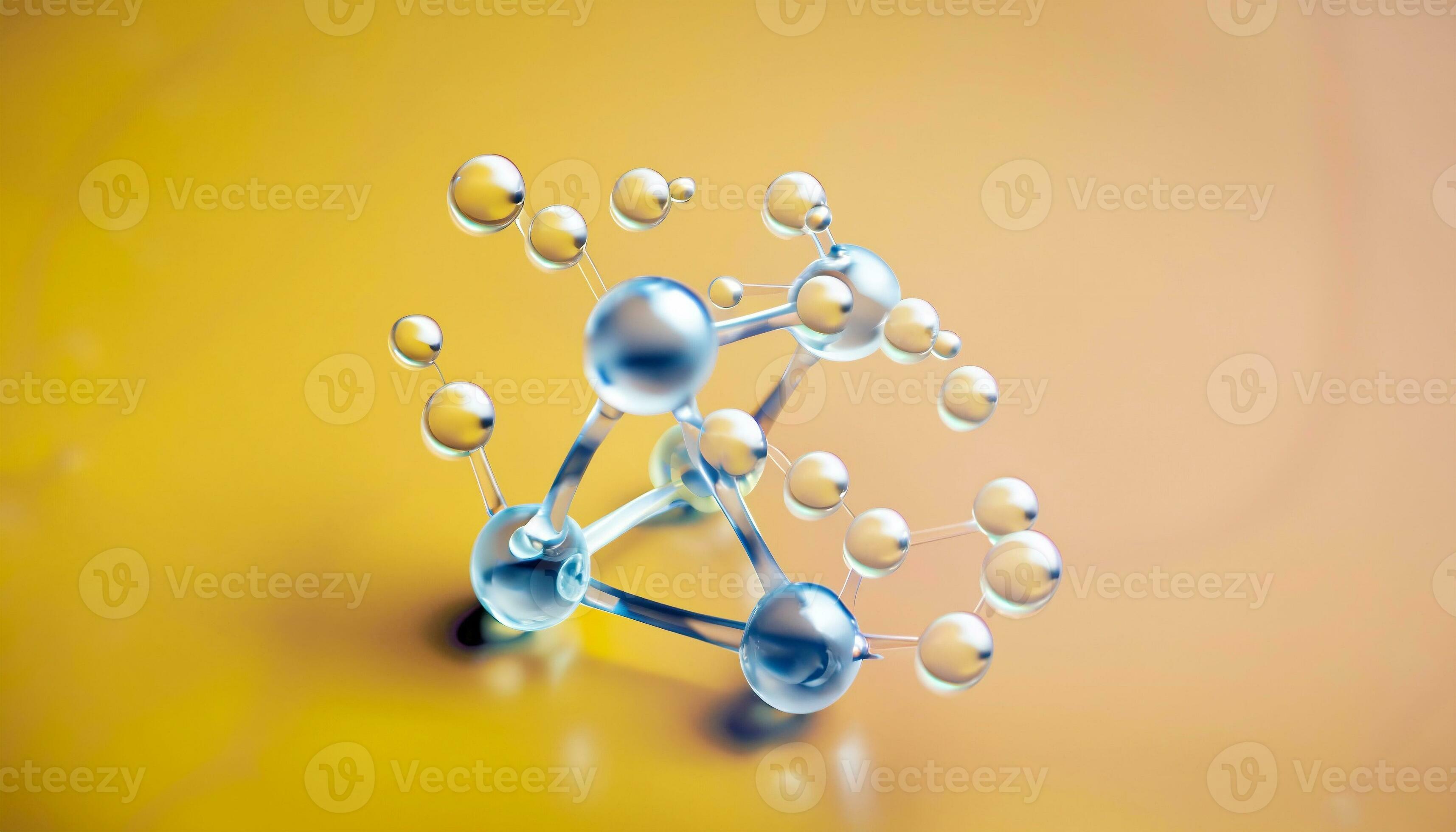 Science Background With Molecula And Atom Model Abstract Molecular Structure 28123612 Stock